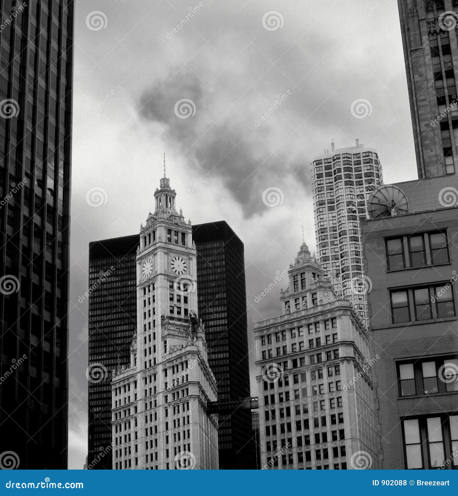 Building in Black and White Stock Photo - Image of business, company ...