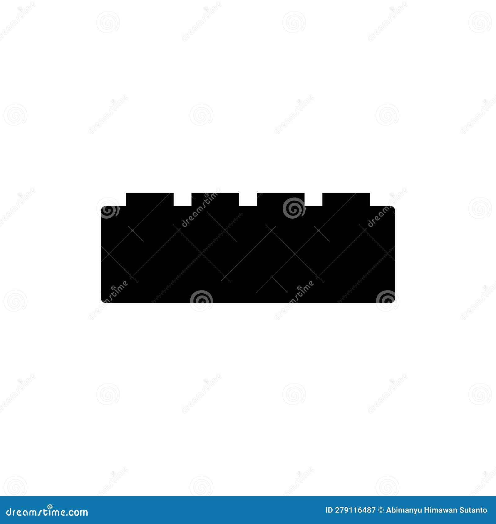 Building block icon vector stock vector. Illustration of plastic ...