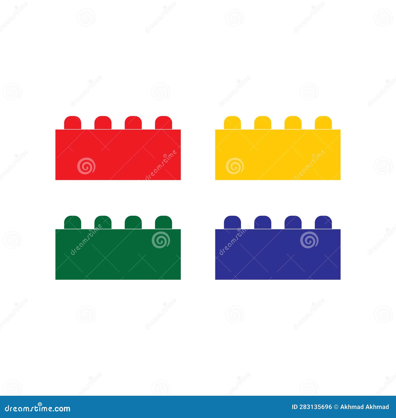 Building block icon stock vector. Illustration of connect - 283135696