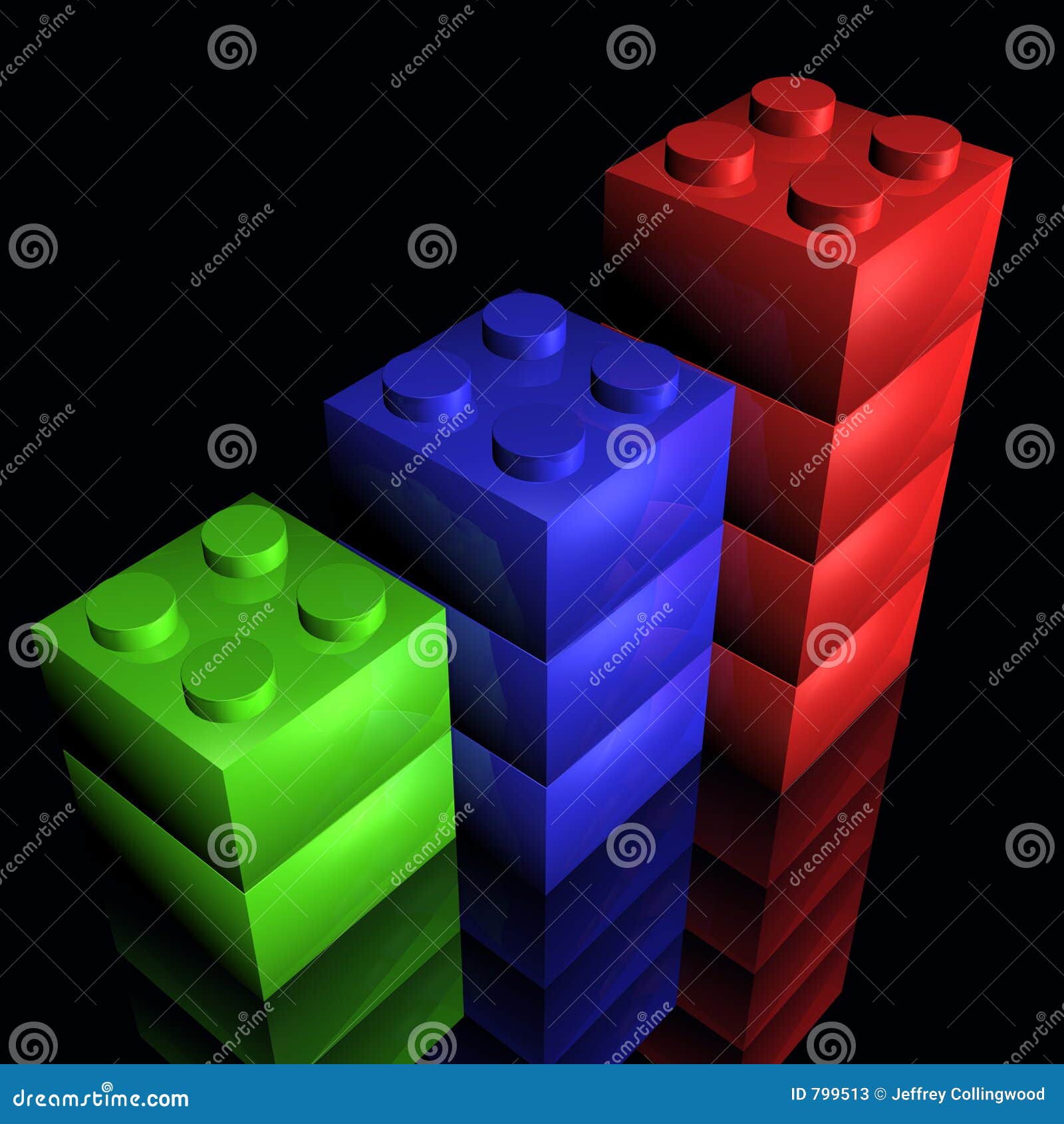 Building Blocks 1 stock illustration. Illustration of investing - 799513