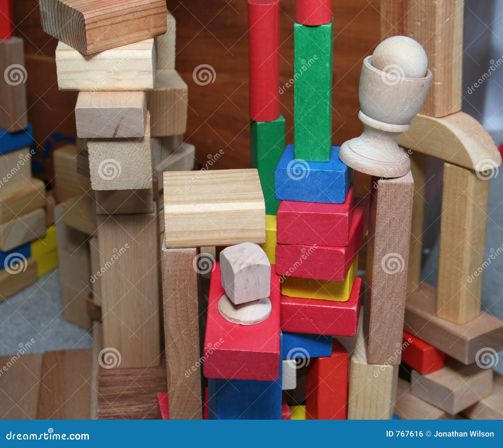 Building blocks stock photo. Image of wooden, tower, stacking - 767616