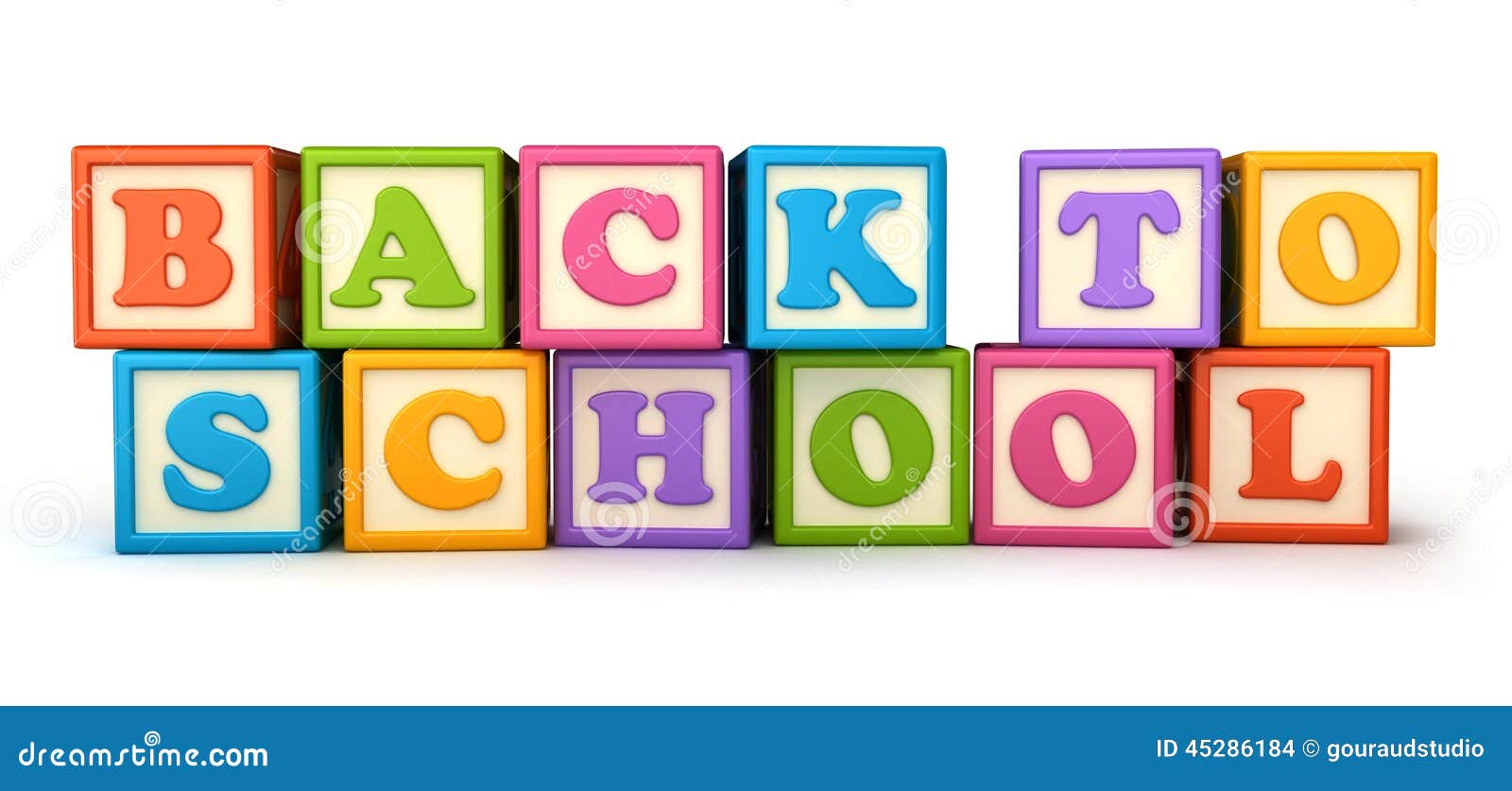 Back To School Building Blocks Stock Illustrations – 22 Back To School ...