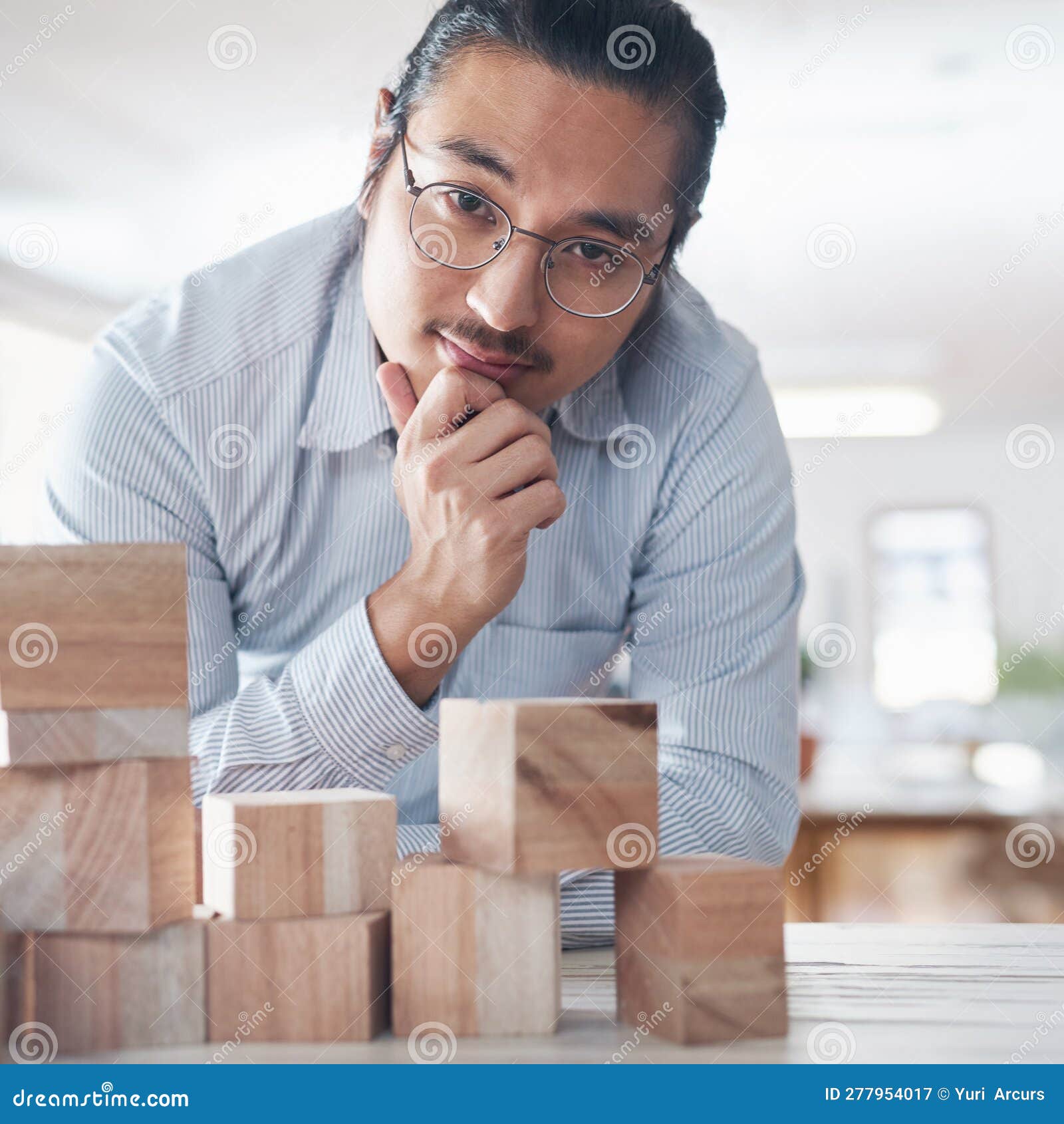 Building Blocks, Business Man with Plan and Vision Challenge for Design ...