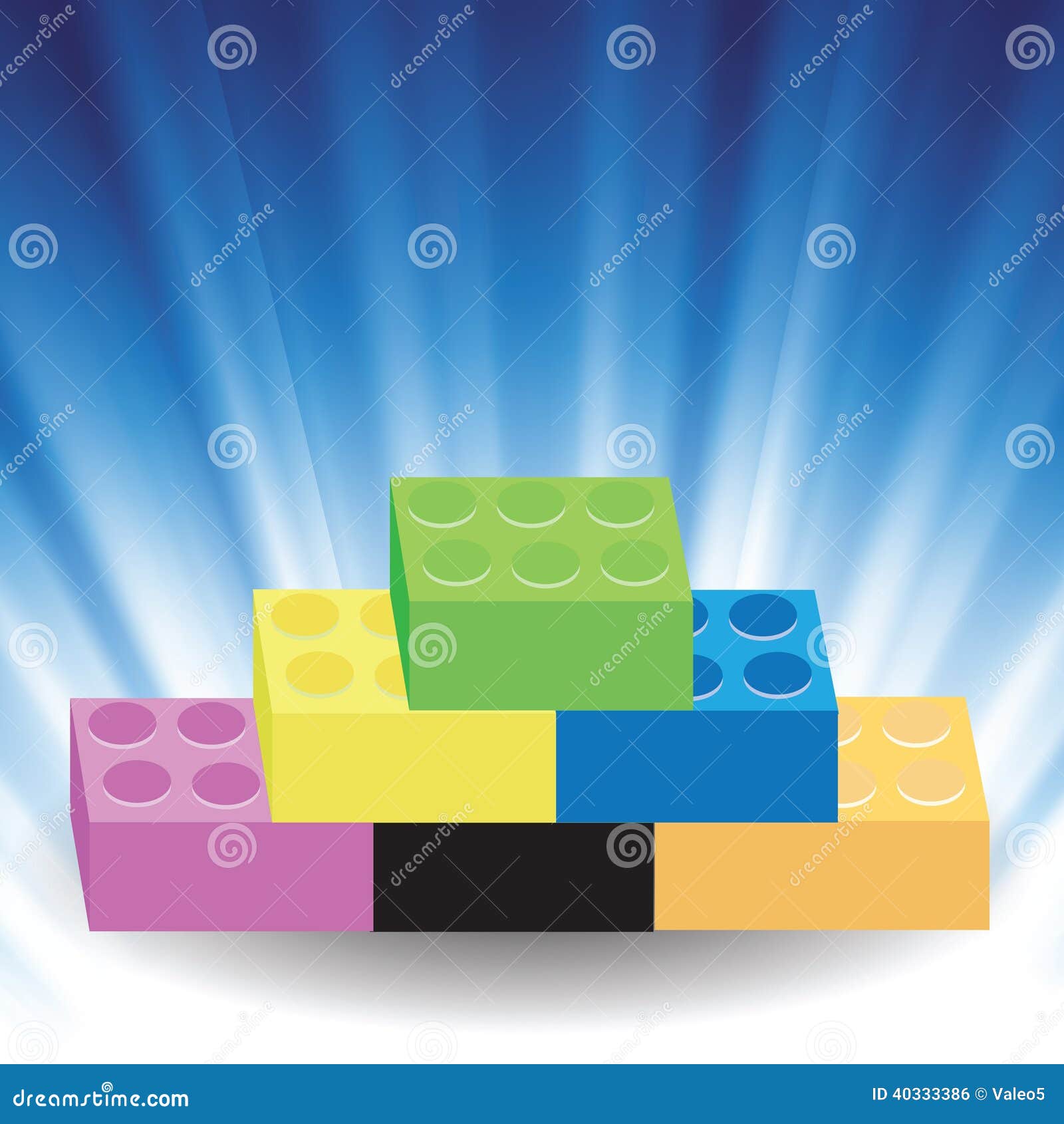 Building blocks stock vector. Illustration of entertainment - 40333386