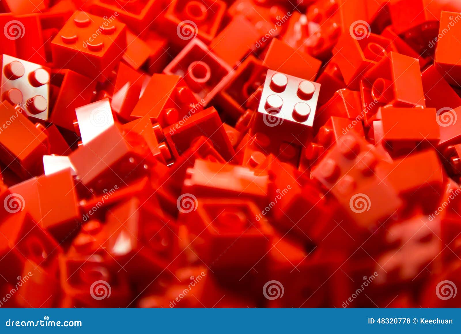 Building Blocks with Focus and Highlight on One Selected Block with ...