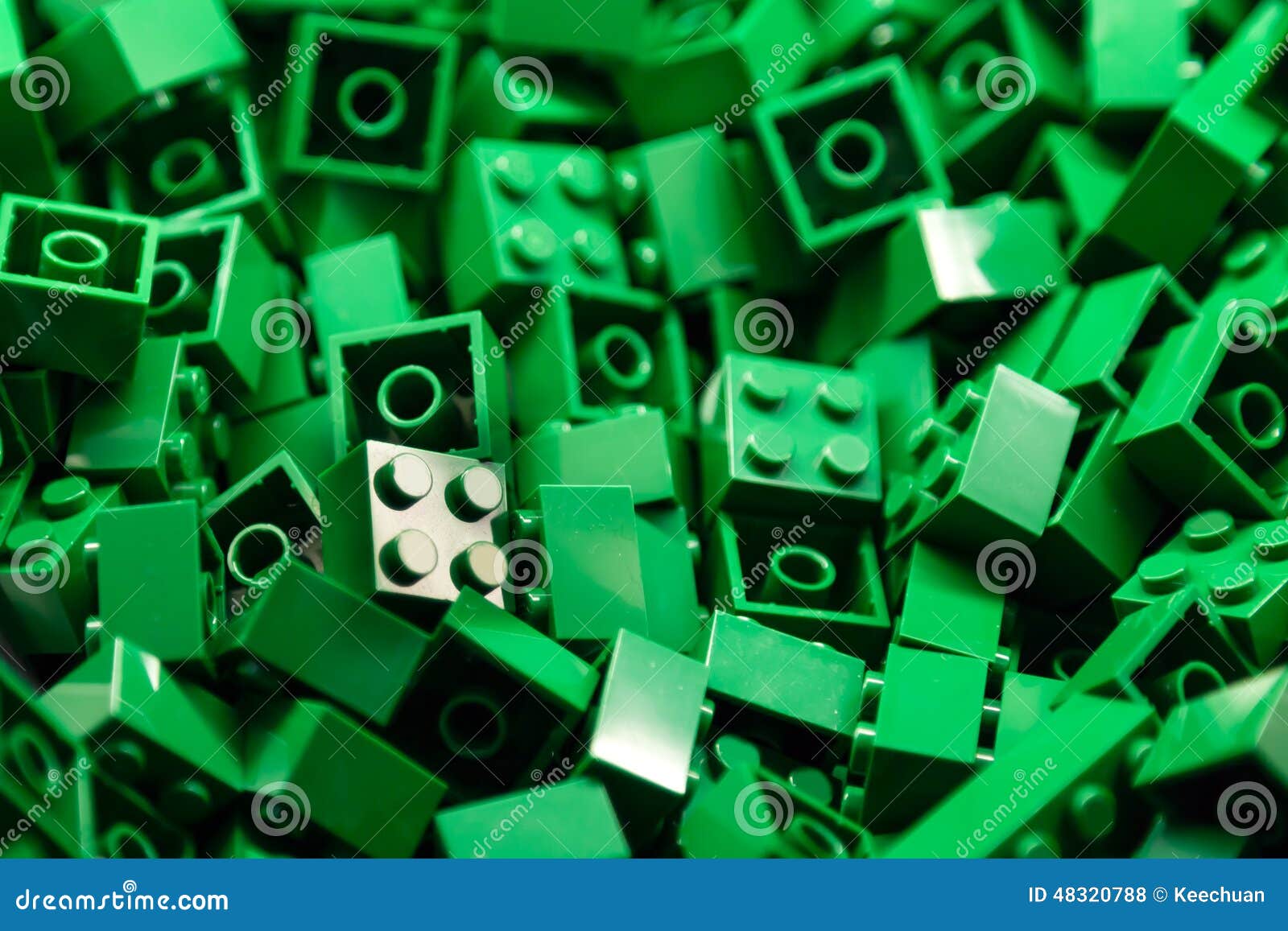 Building Blocks with Focus and Highlight on One Selected Block with ...