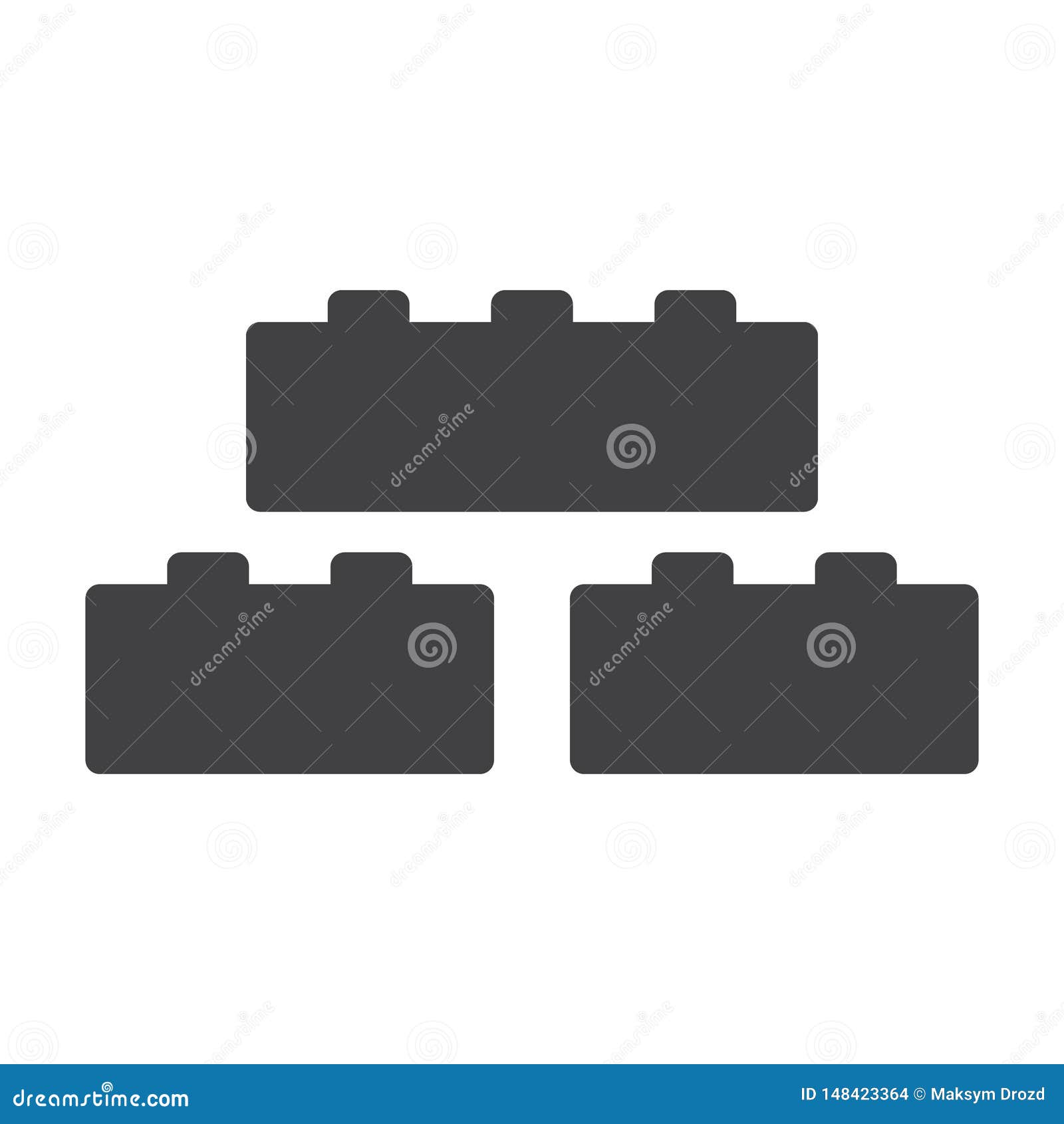 Building Blocks Icon Vector Isolated Stock Illustration - Illustration ...
