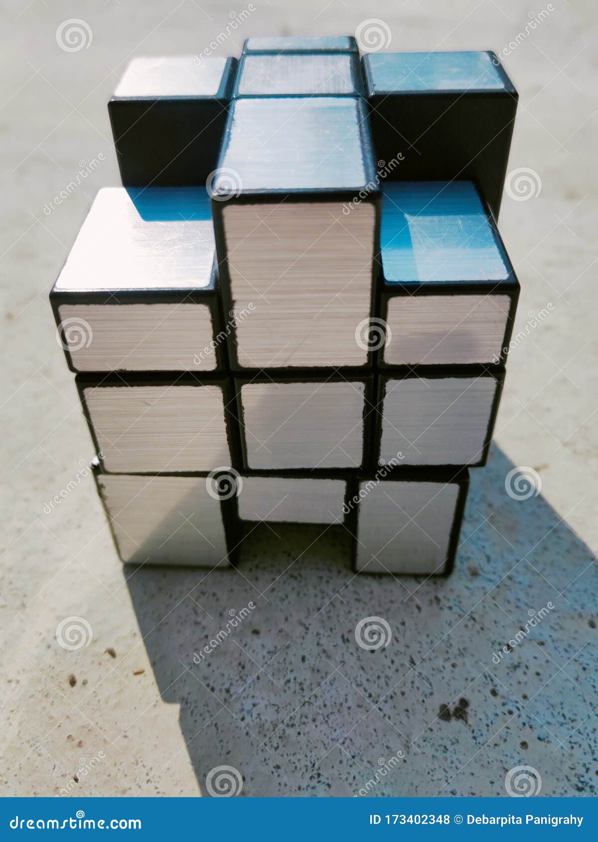Mirror Cube New Look New Design of Blocks Stock Photo - Image of design ...