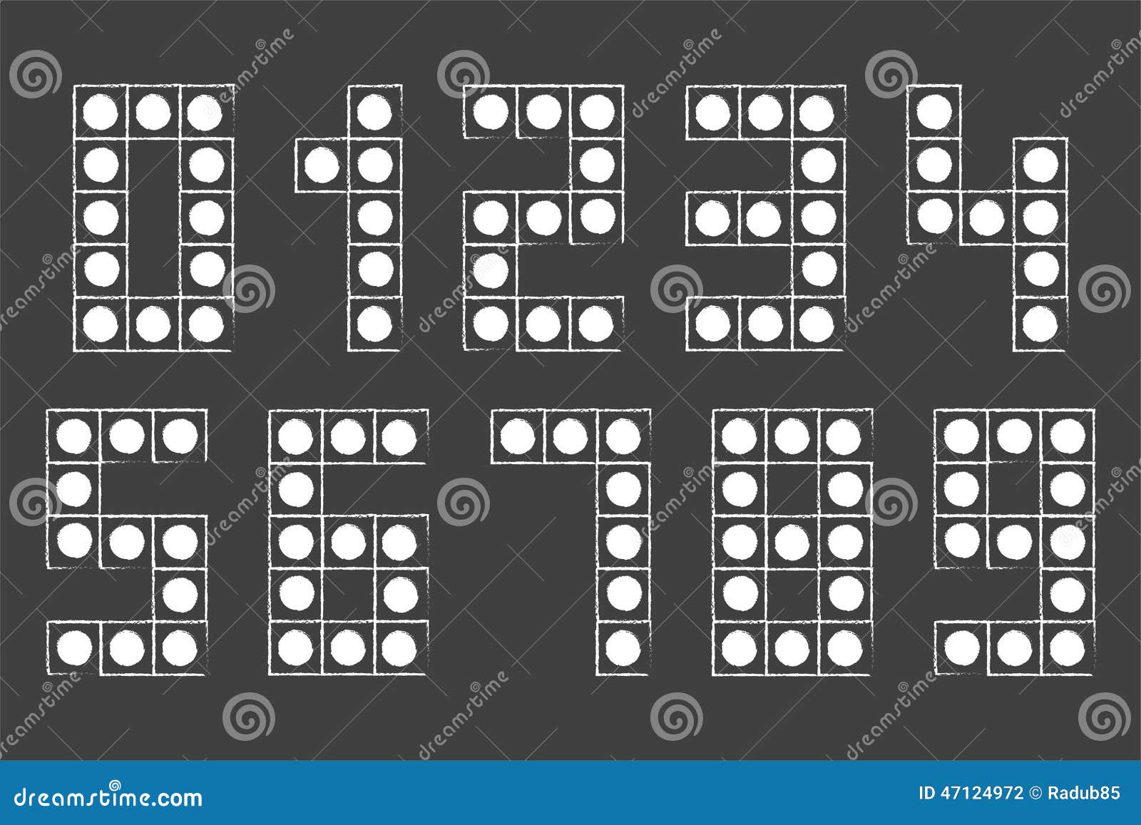 Building Blocks Numbers stock vector. Illustration of letters - 47124972
