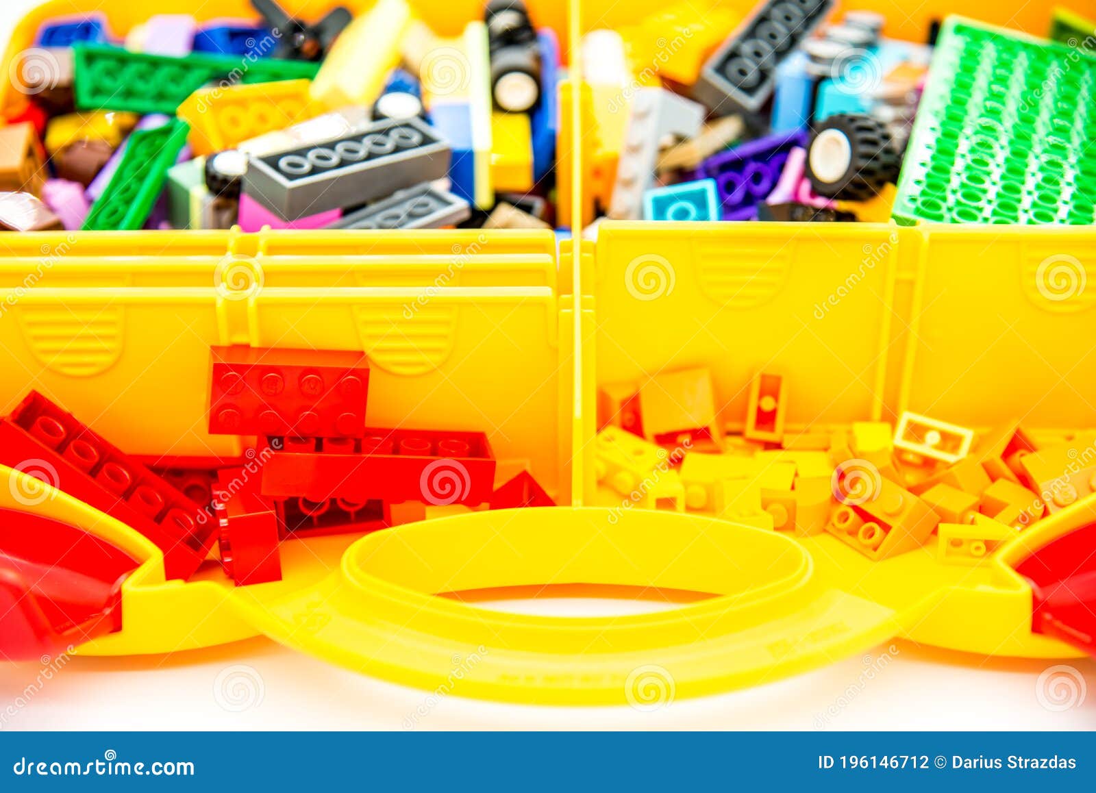 Building Blocks Set Starter in a Plastic Luggage Editorial Photography ...