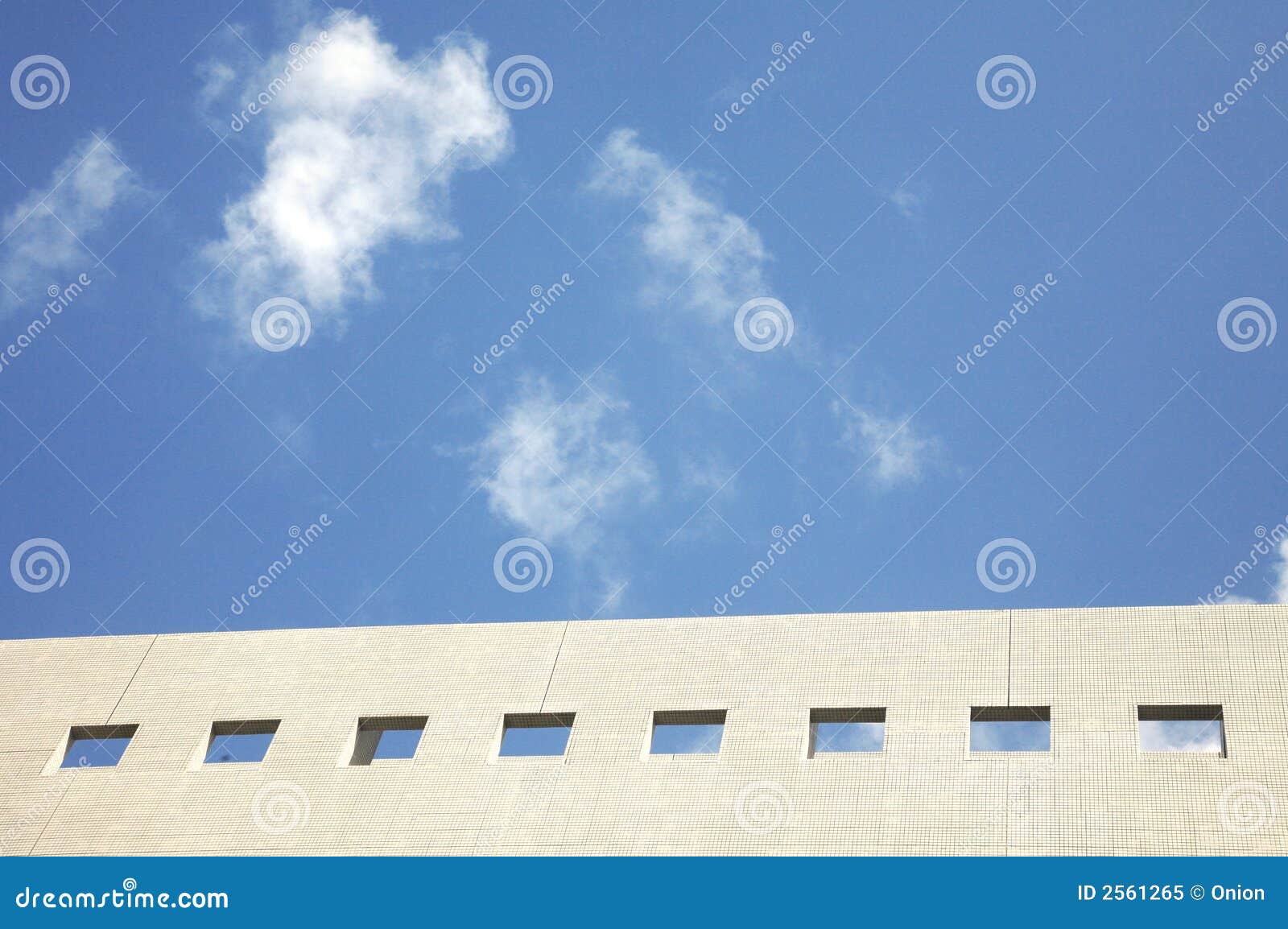Building with blue sky stock image. Image of daylight - 2561265
