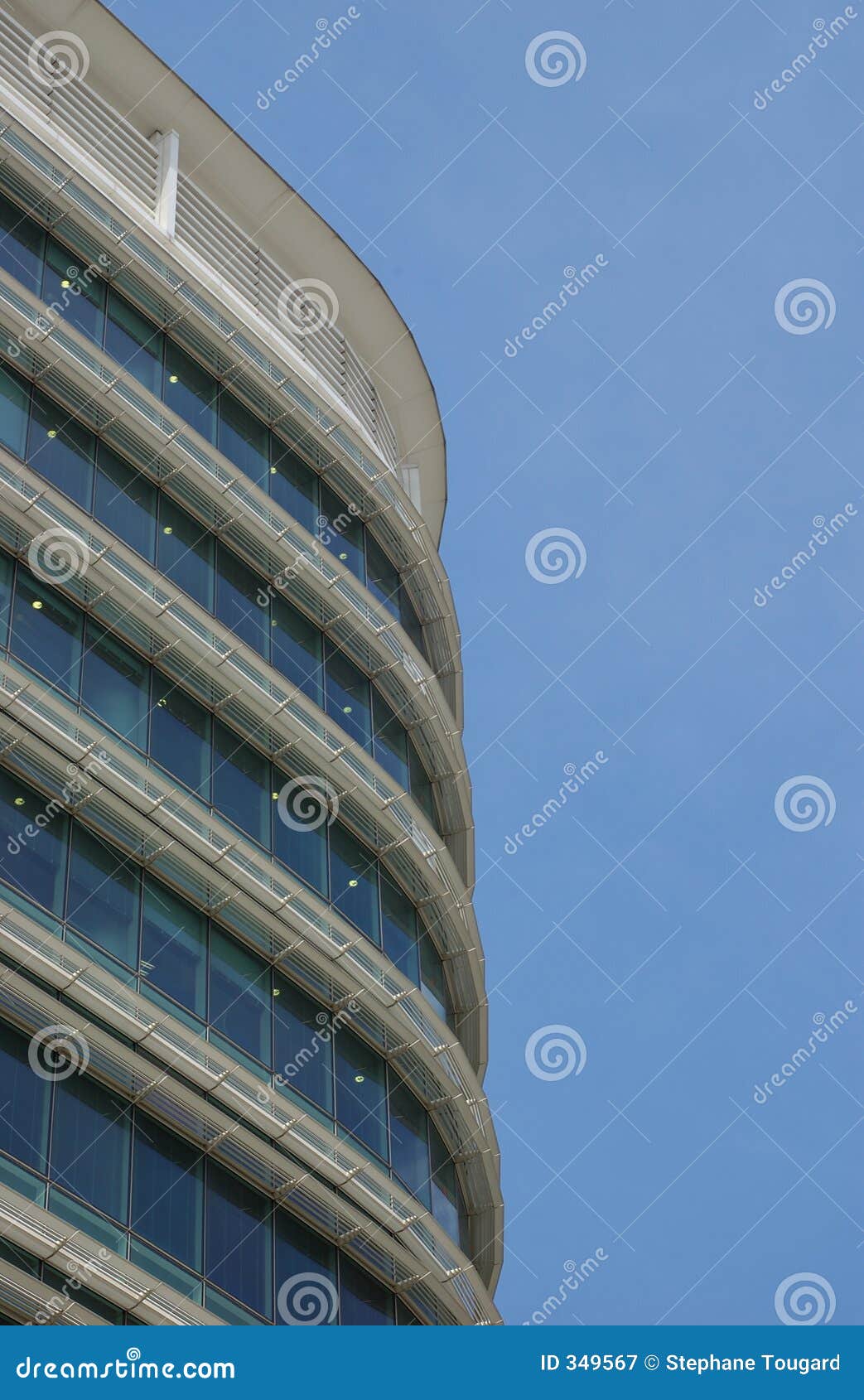 Building in blue sky stock image. Image of office, place - 349567