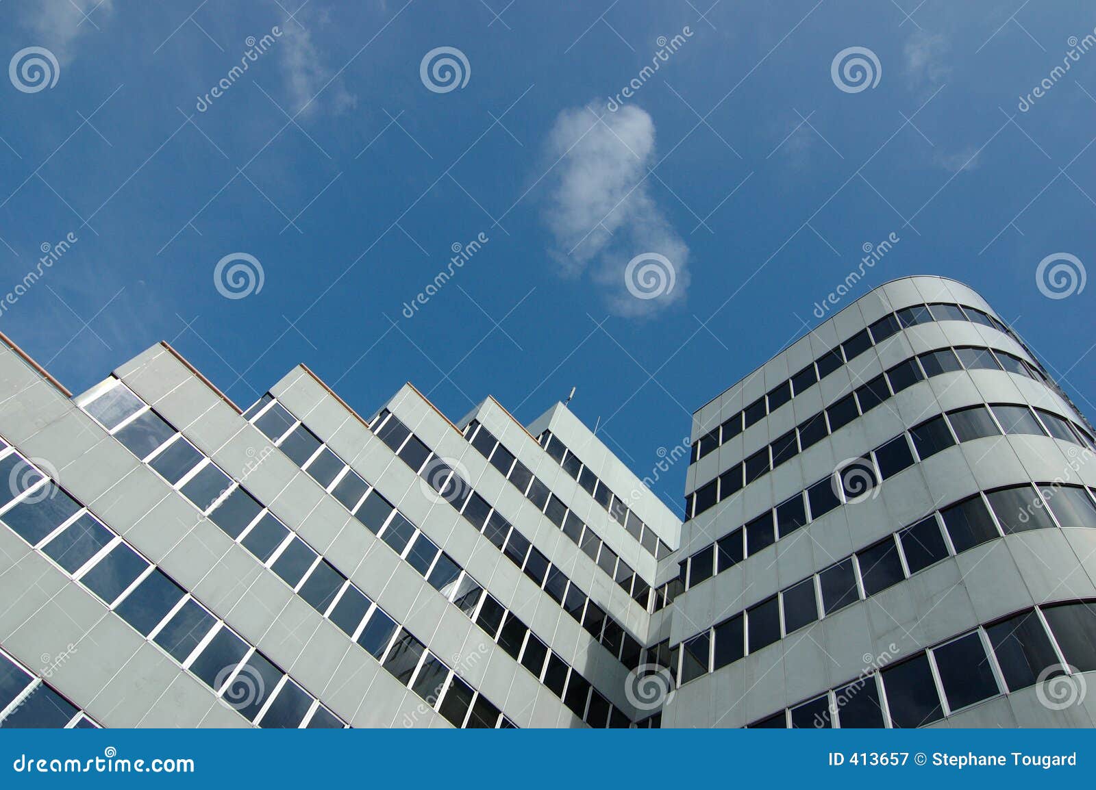 Building in blue sky stock image. Image of worker, home - 413657