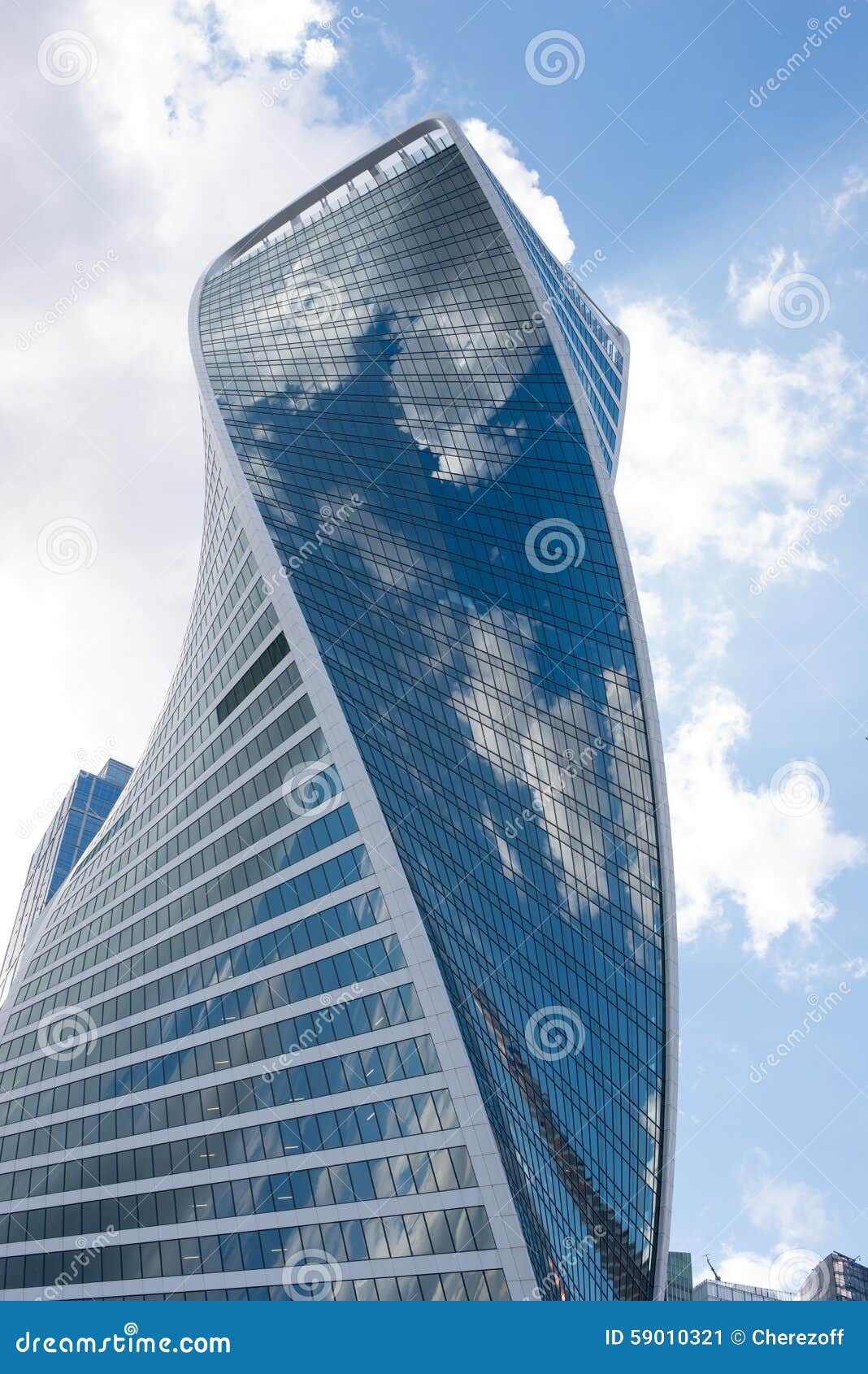 Building on blue sky stock image. Image of building, background - 59010321