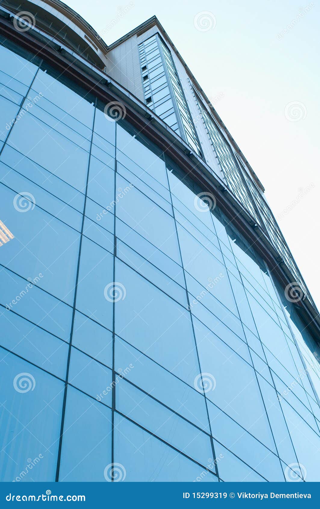 Building with blue windows stock image. Image of house - 15299319
