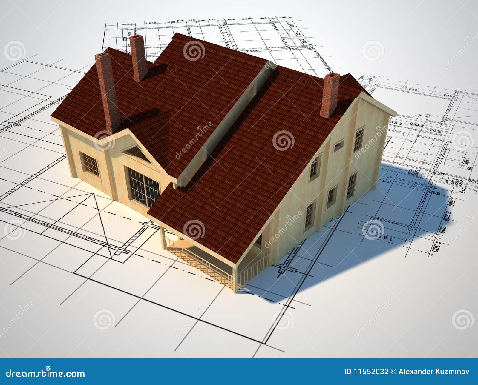 Building.Blueprint. stock illustration. Illustration of work - 11552032