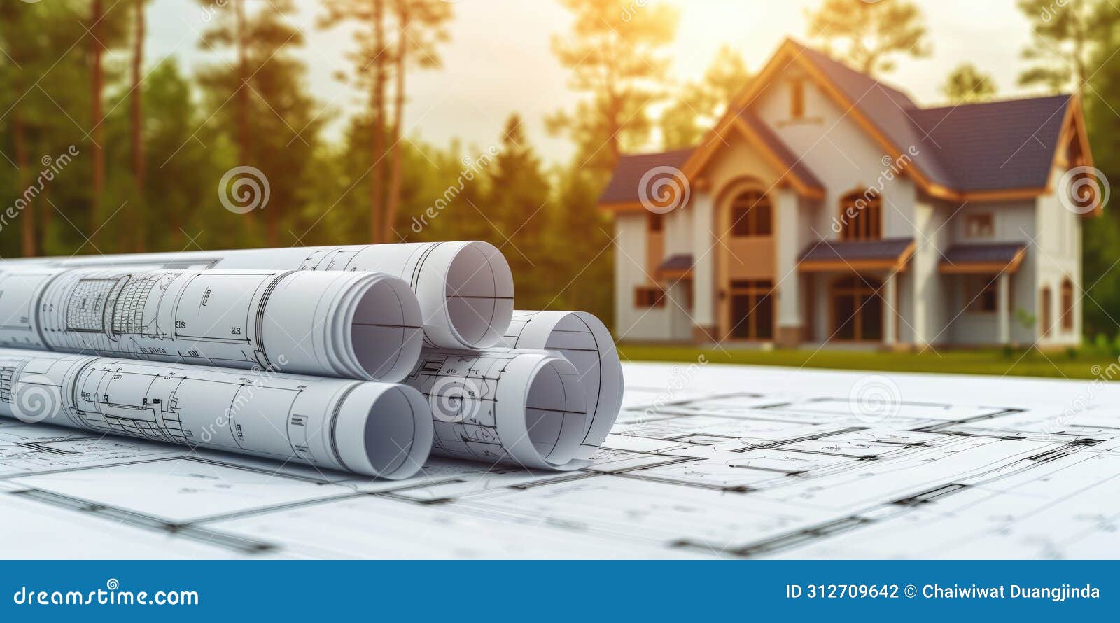 Building Blueprints and Material List Being Generated for a Home ...