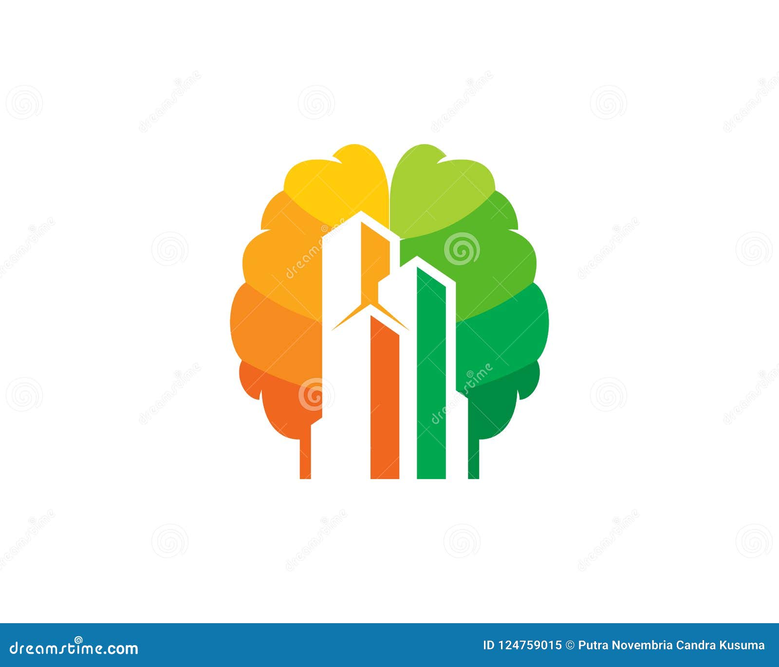 Building Brain Logo Icon Design Stock Vector - Illustration of element ...