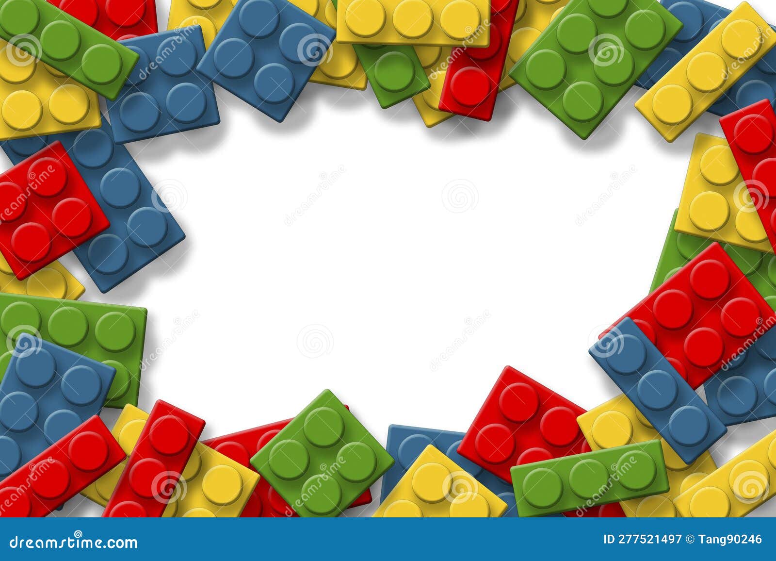 Building Brick Block Toys with Different Colors Stock Illustration ...