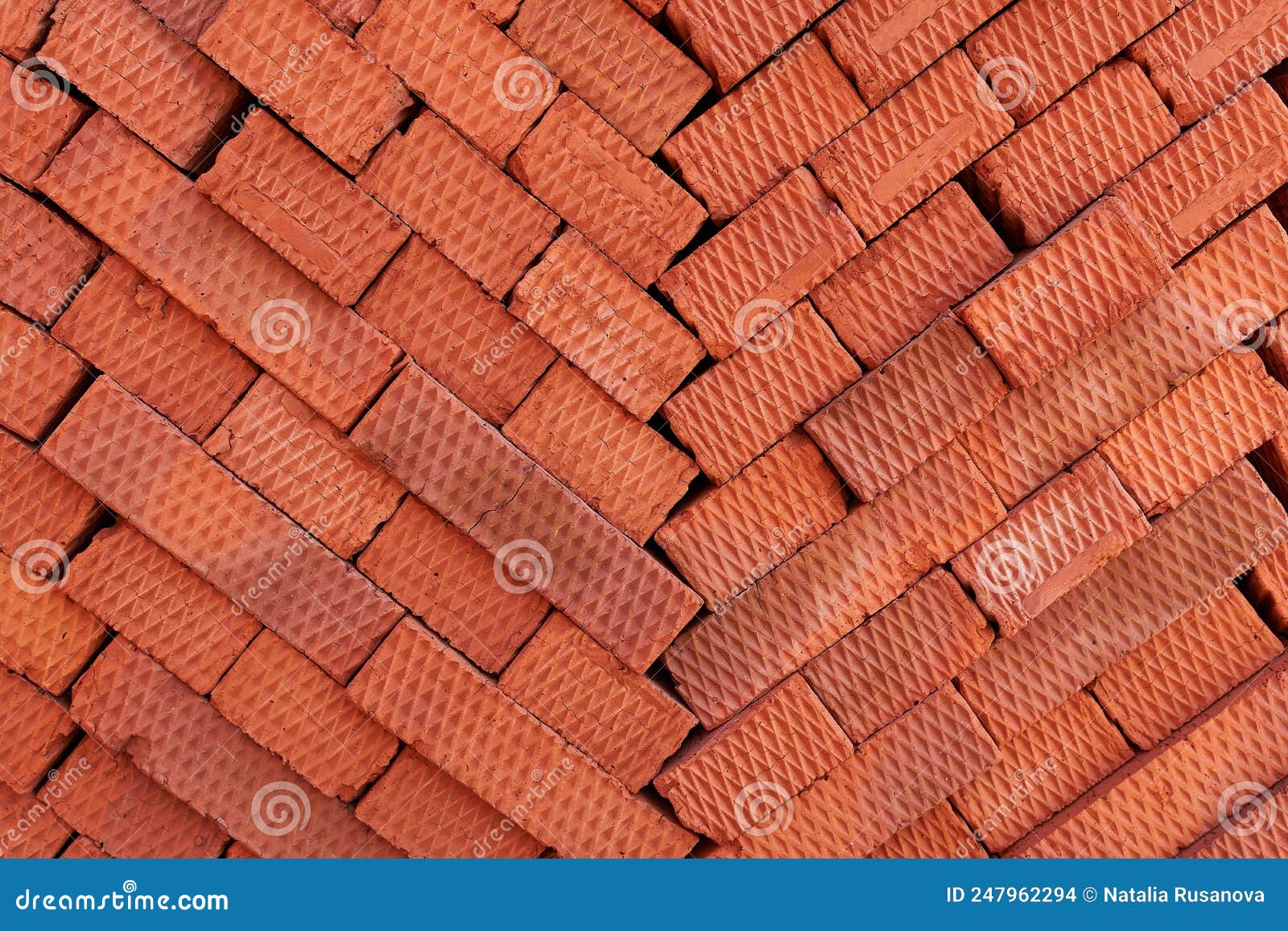 Building Brick on a Pallet, Close-up, Side View Stock Photo - Image of ...