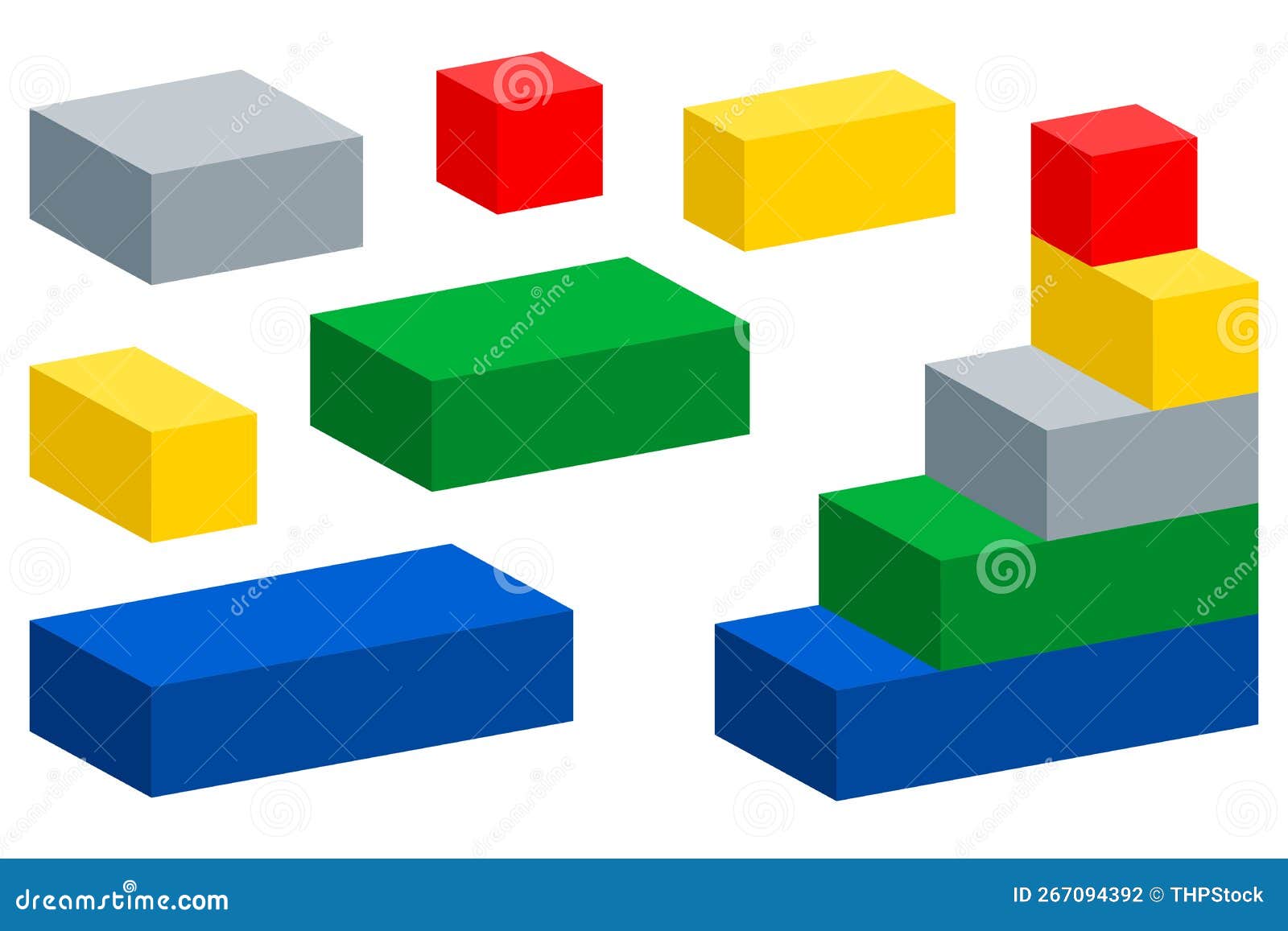 Building Bricks Vector stock vector. Illustration of block - 267094392
