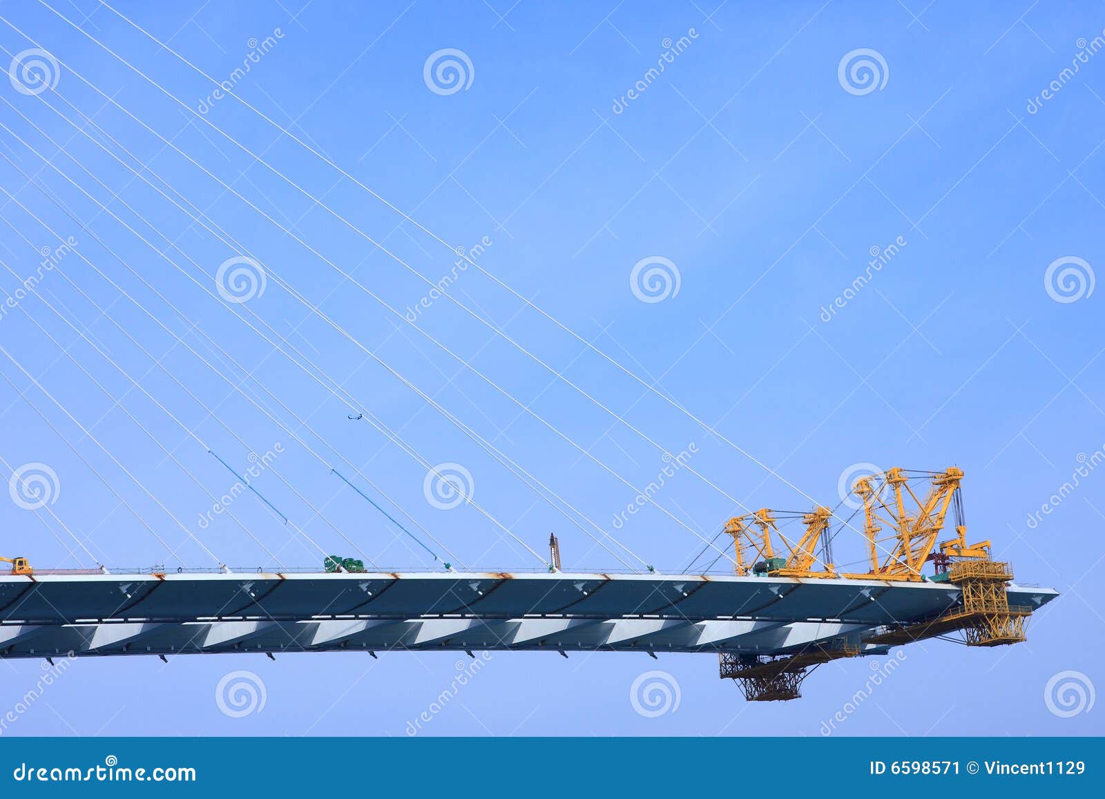 Building the bridge stock image. Image of industry, earth - 6598571