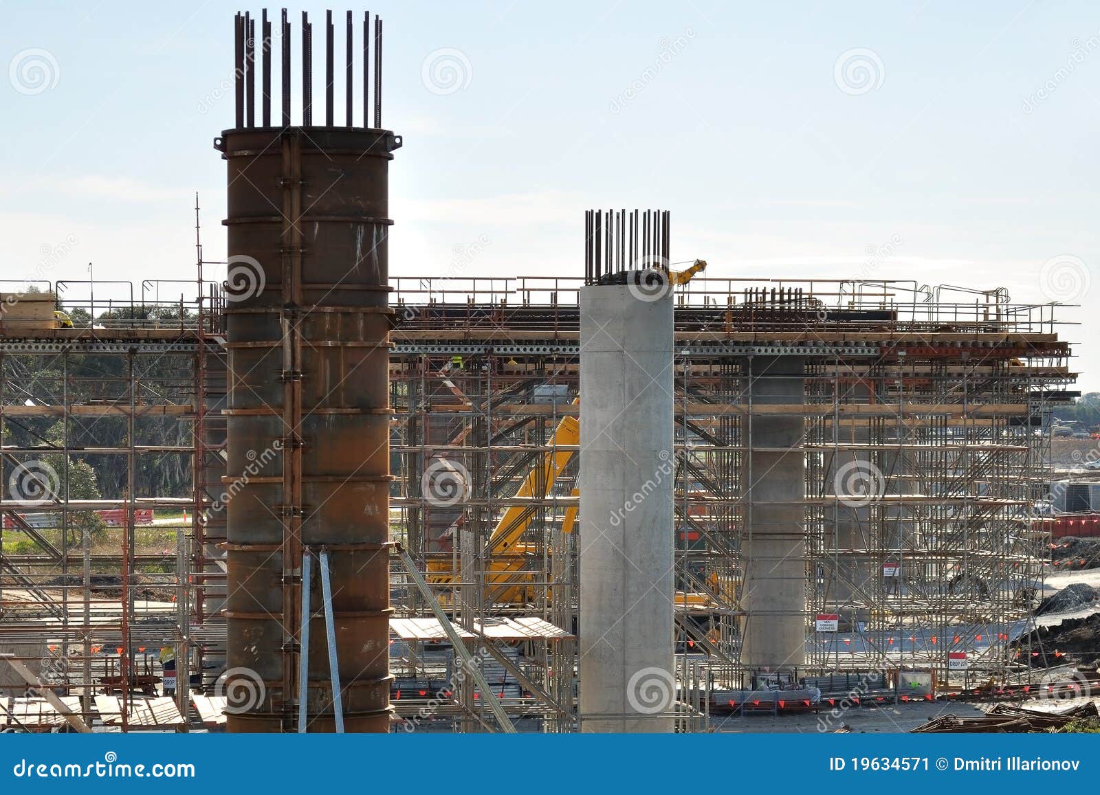Building Bridge for Frankston Bypass Stock Image - Image of massive ...