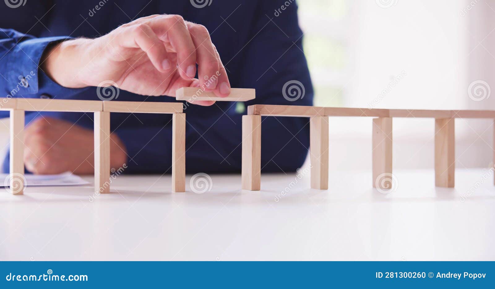 Building Bridge Gap with Block Stock Photo - Image of holding, concept ...