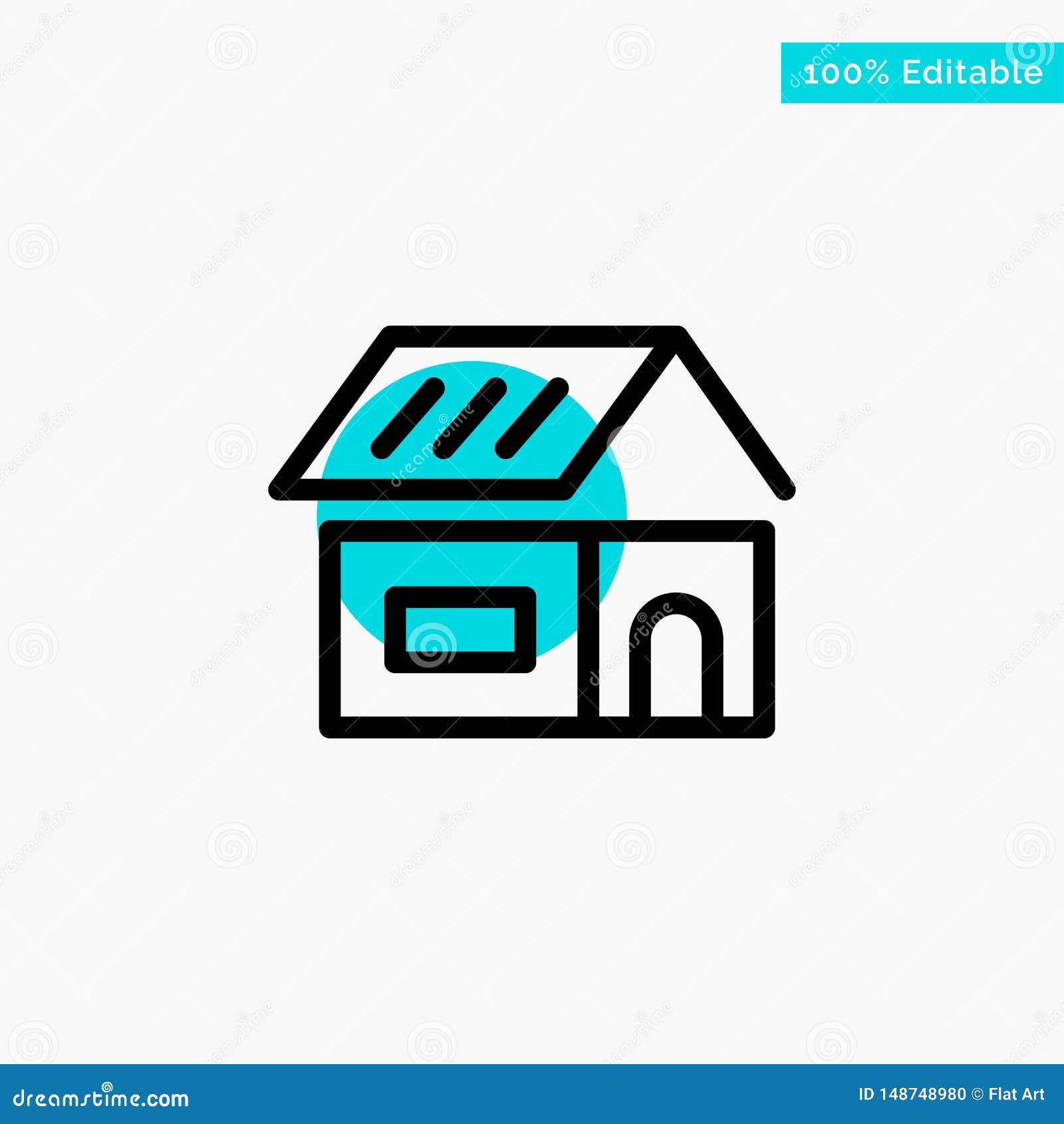 Building, Build, Construction, Home Turquoise Highlight Circle Point ...