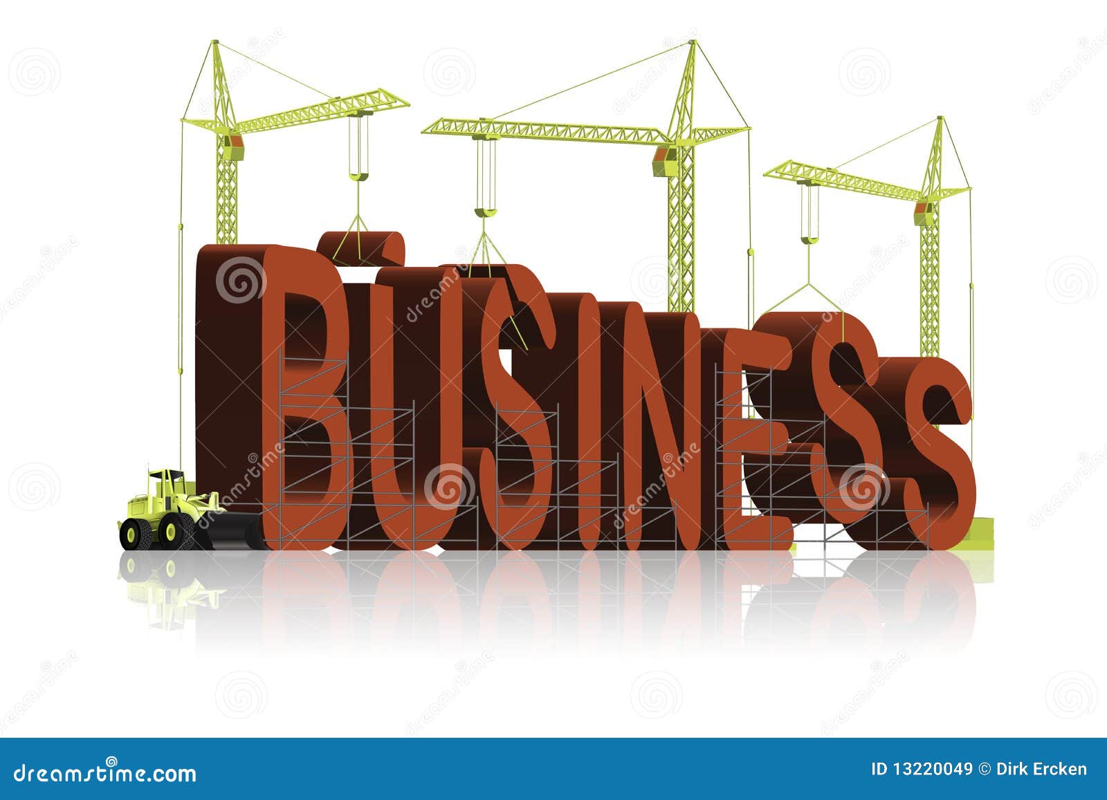 Building Business Corporation Create Success Idea Stock Illustration ...