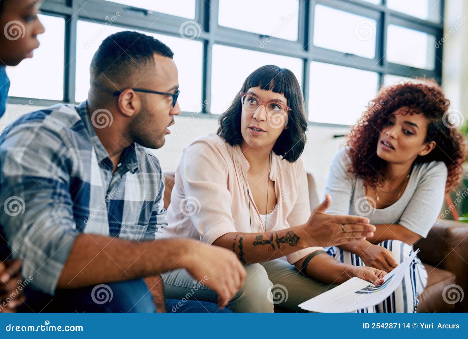 Building a Business with Hard Work and Teamwork. a Group of Colleagues ...