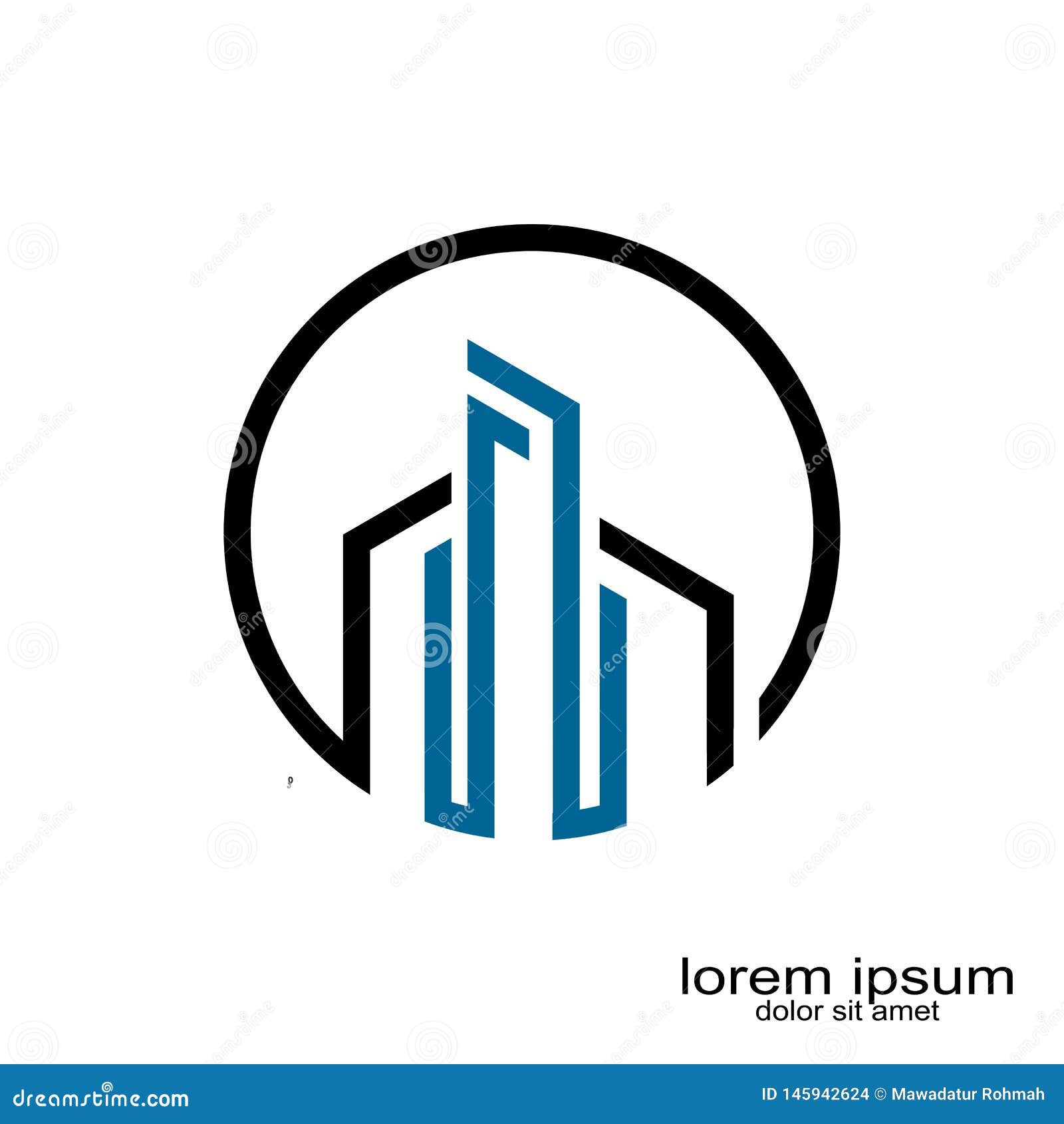 Building Business Logo Design Stock Vector - Illustration of design ...