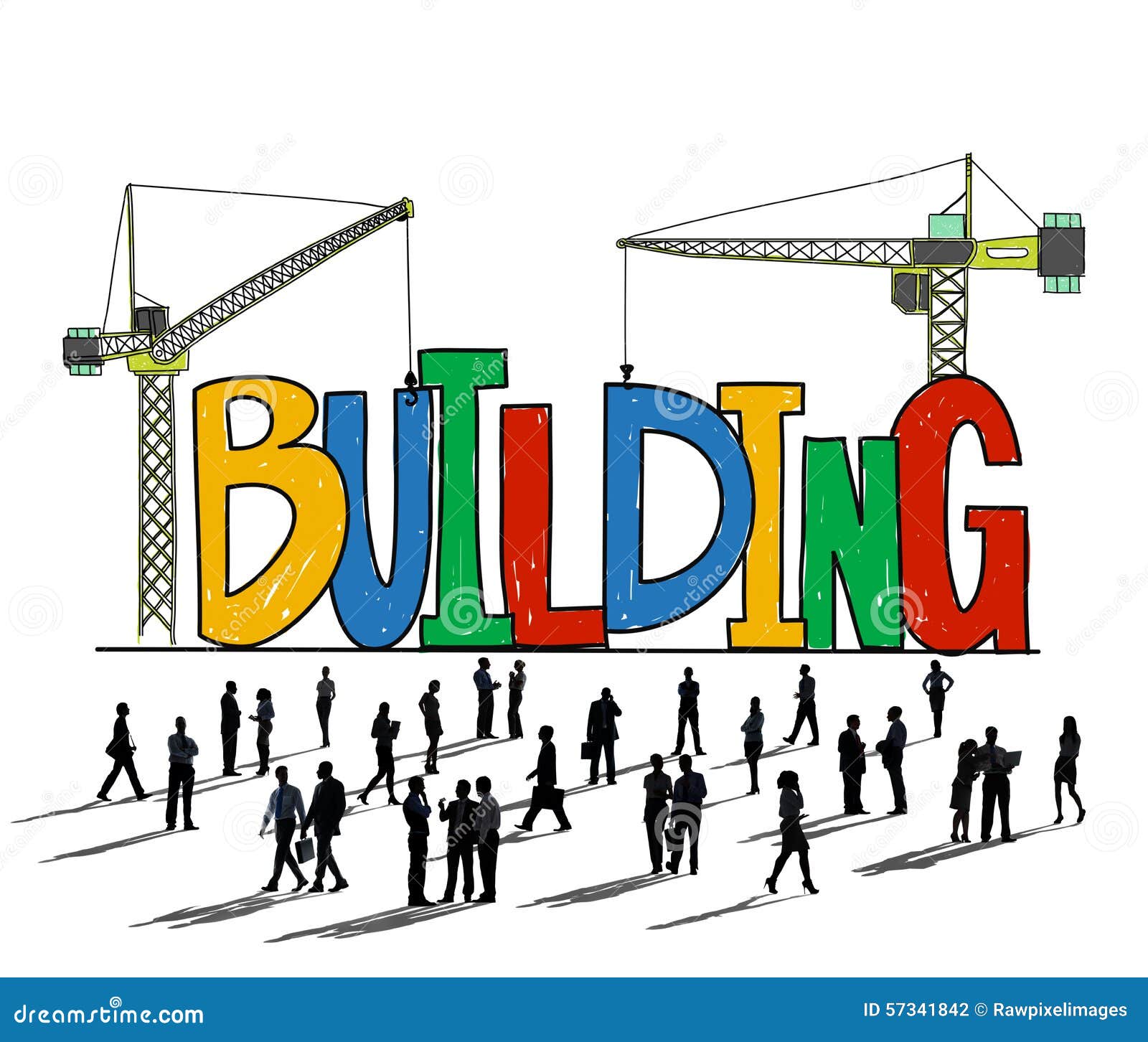 Building Business Strategy Stability Success Concept Stock Illustration ...