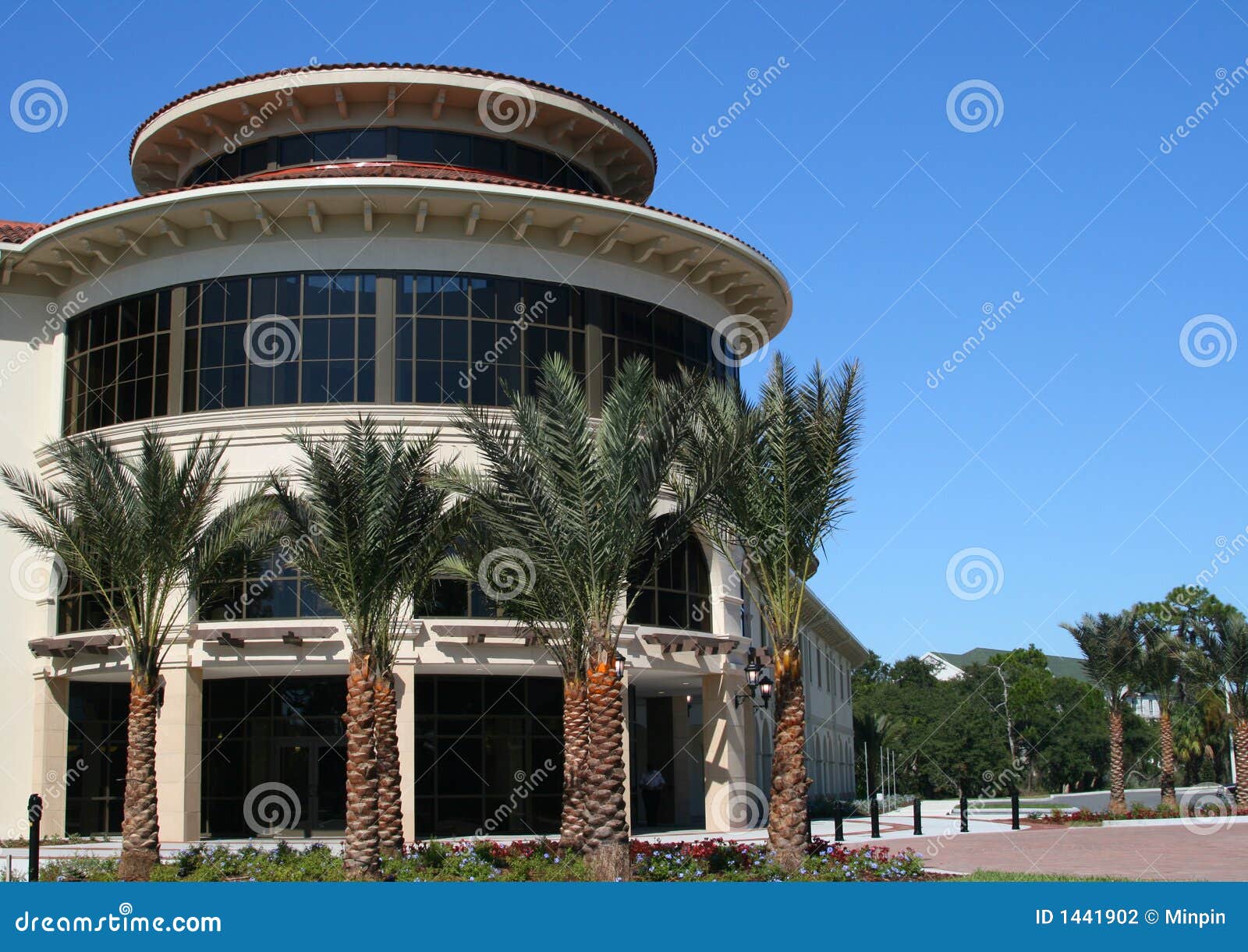 Building on Campus stock photo. Image of area, blue, college - 1441902