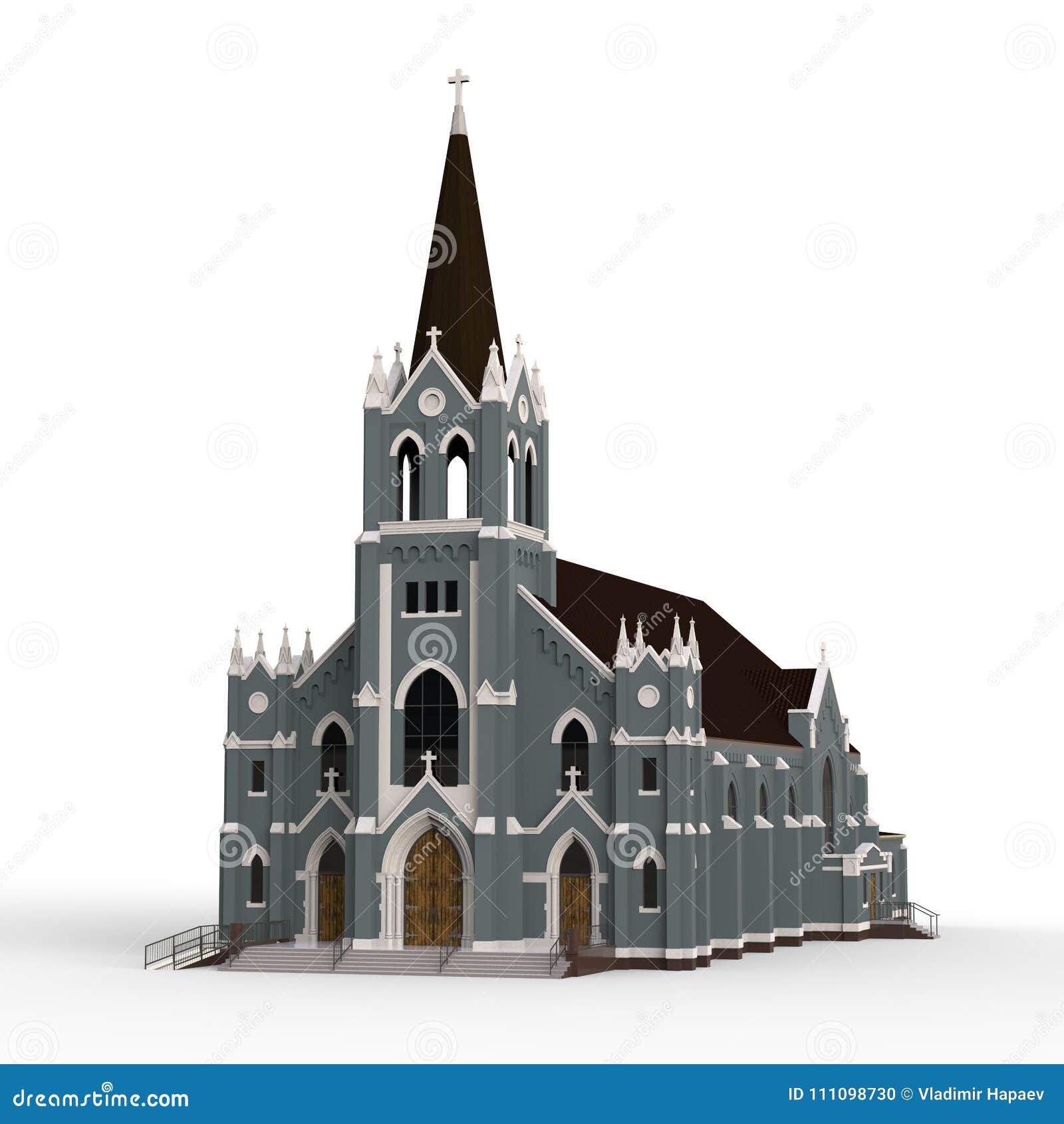 The Building of the Catholic Church, Views from Different Sides. Three ...