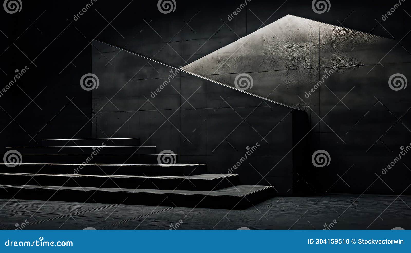 Building Cement Dark Background Stock Illustration - Illustration of ...
