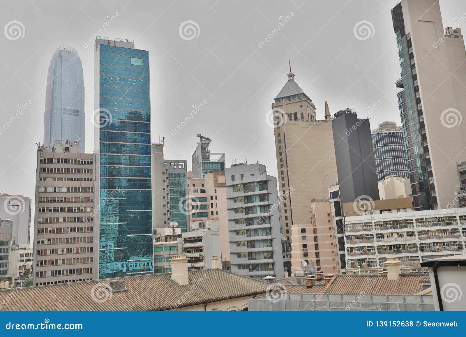 The Building at Central Hk Feb 2019 Stock Photo - Image of area, asian ...