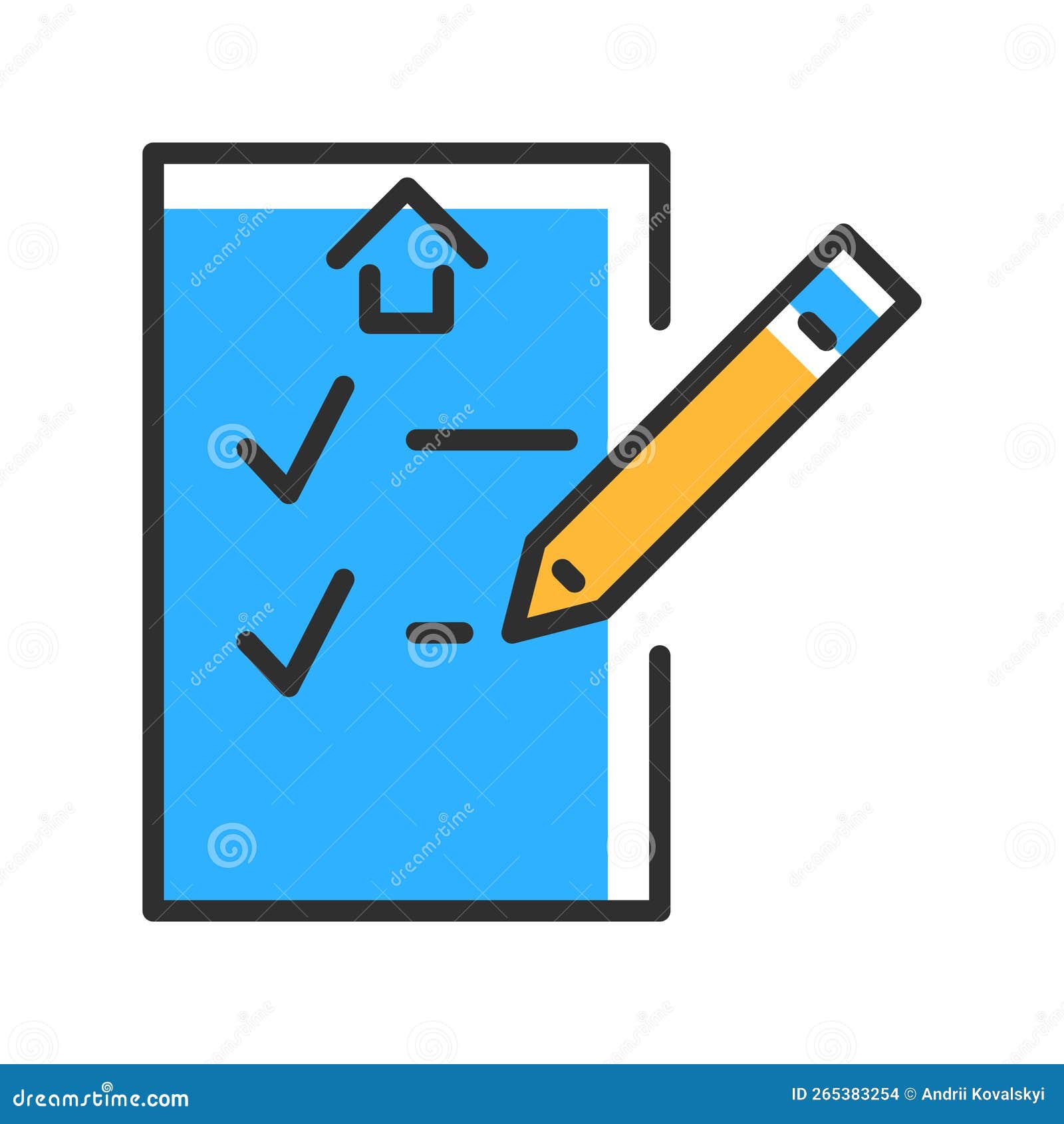 Building Check List Icon. Vector Illustration Concept Stock ...