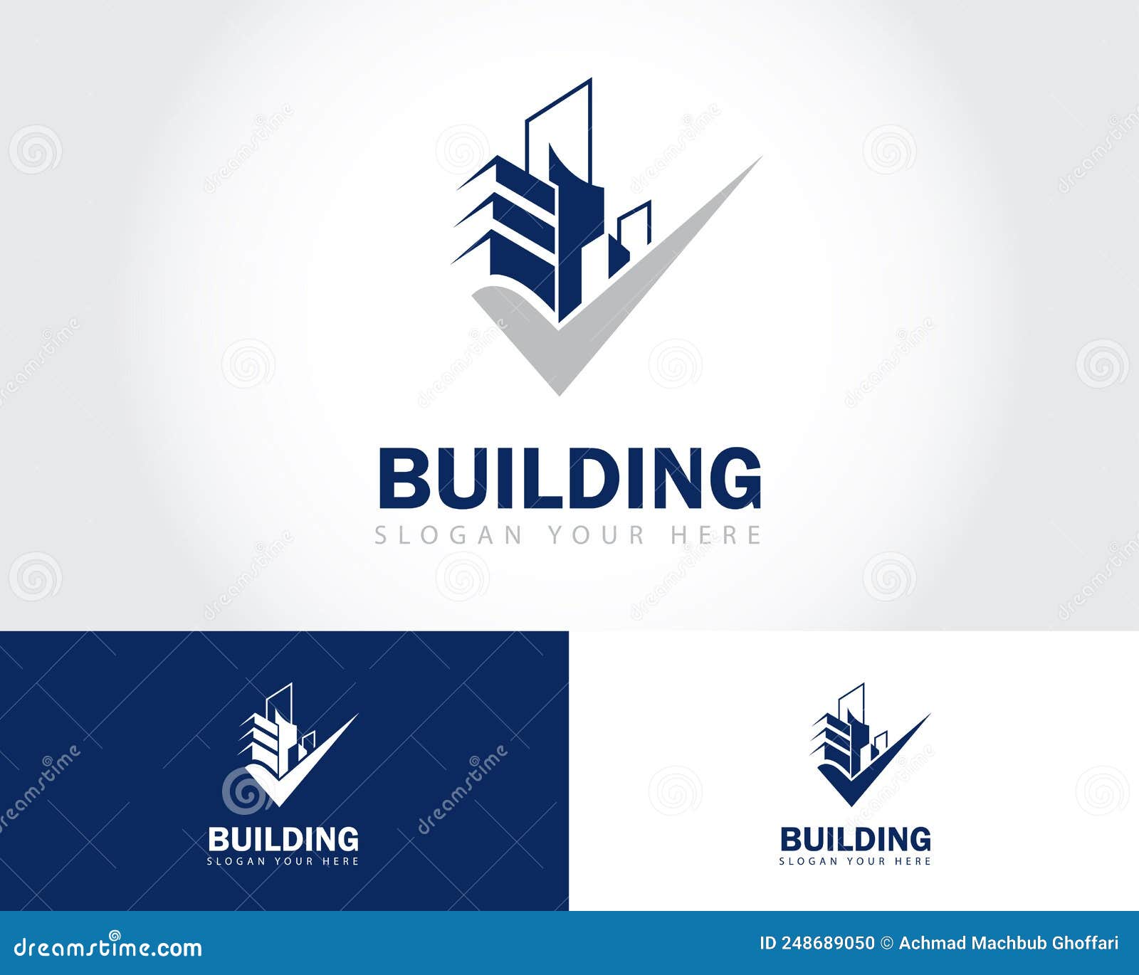 Building Check Logo Creative City Skyline Apartment Stock Illustration ...