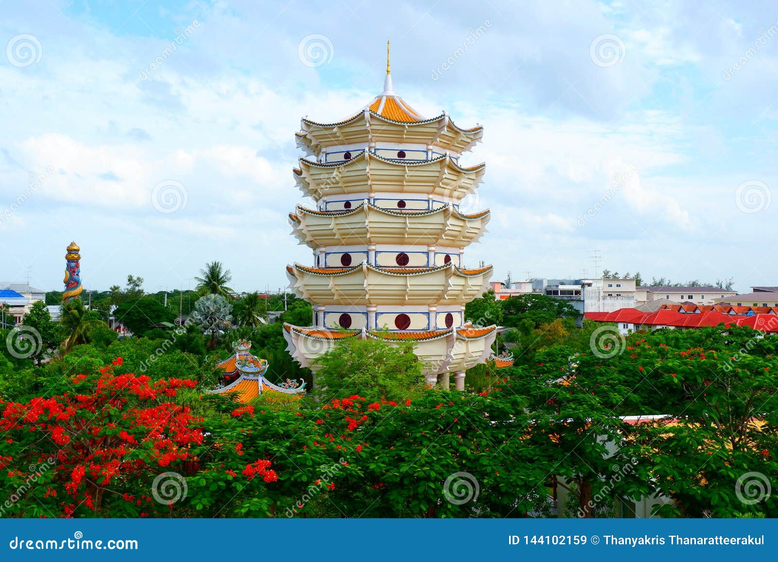 Building with Chinese Architecture. Stock Image - Image of fairy ...
