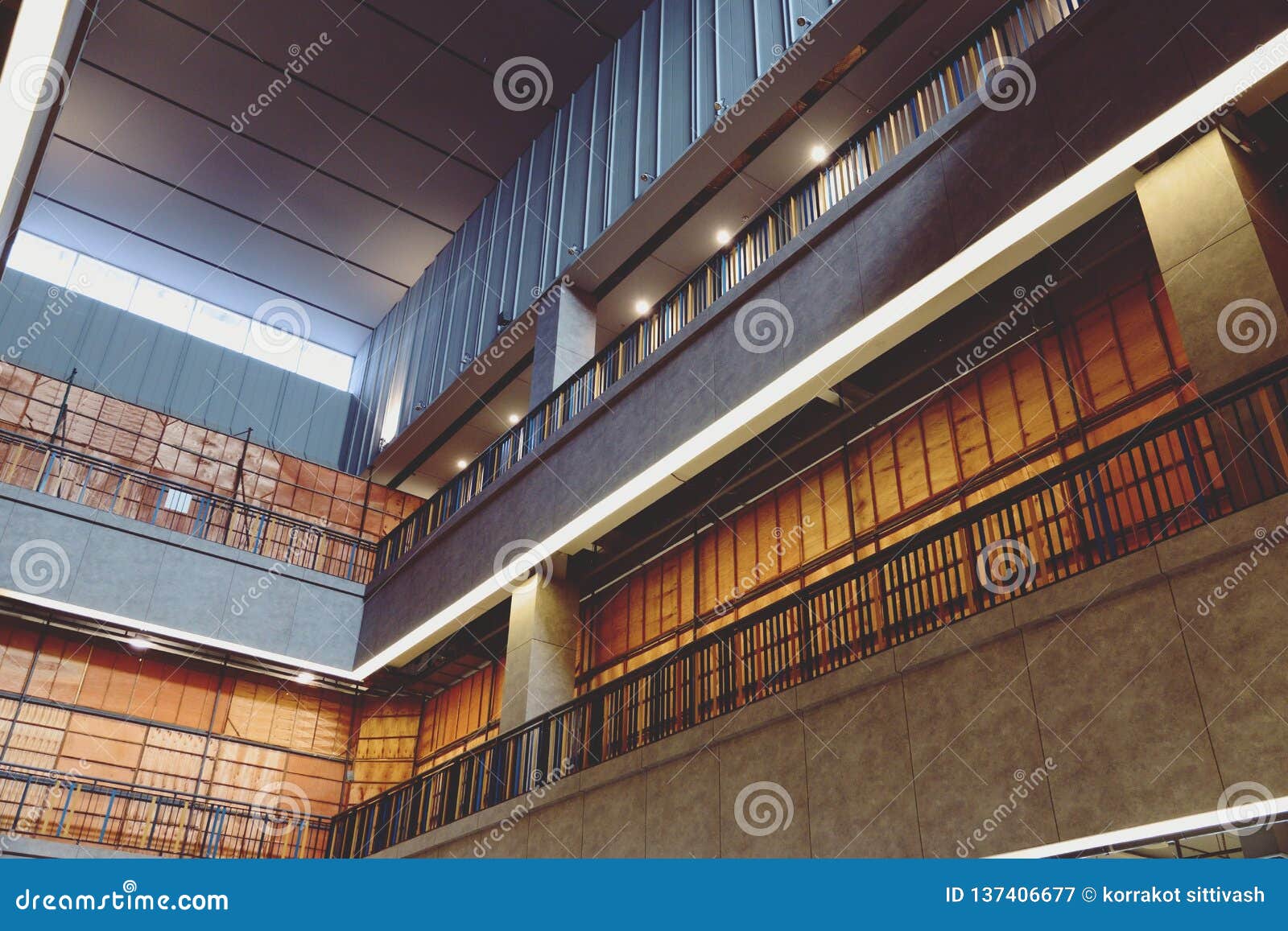Building Closed for Renovation Stock Image - Image of building ...