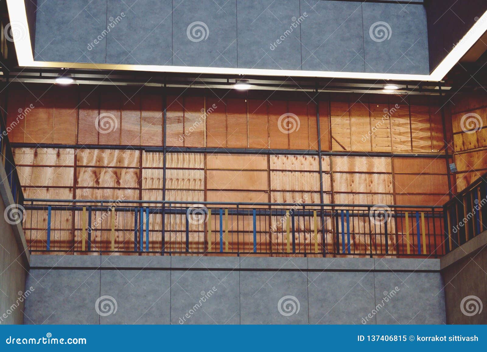 Building Closed for Renovation Stock Image - Image of detail, building ...