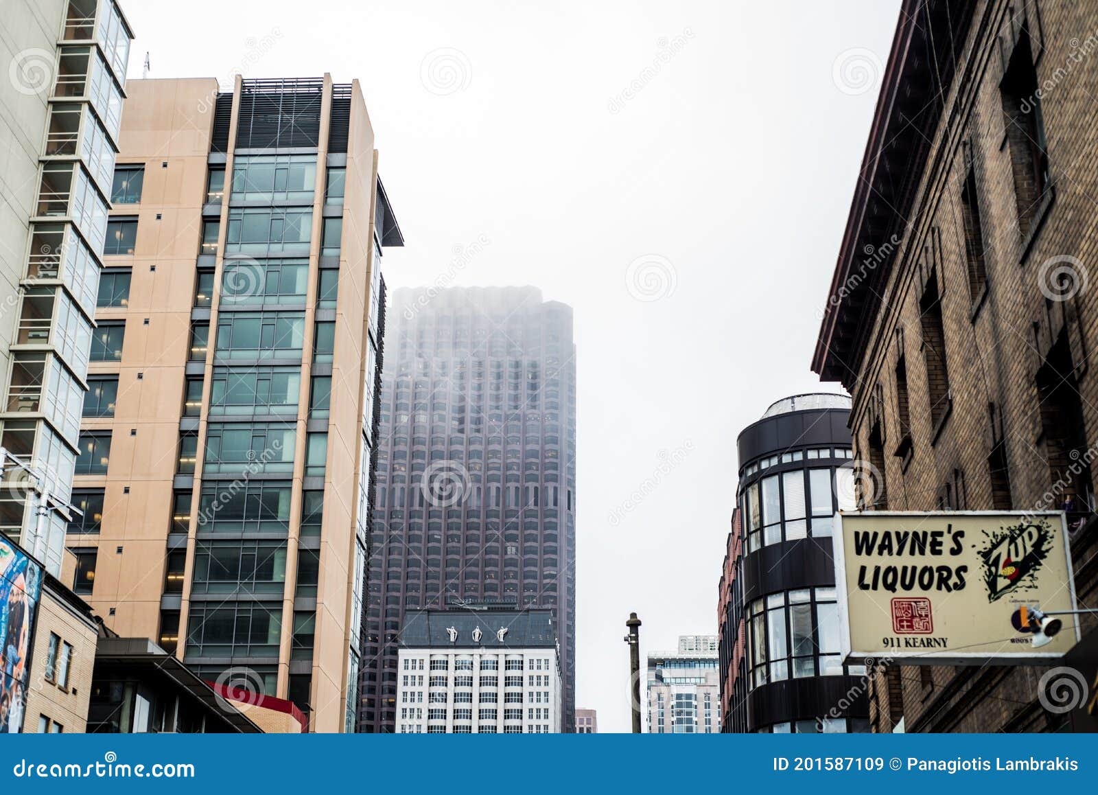 Building in the clouds editorial stock image. Image of road - 201587109