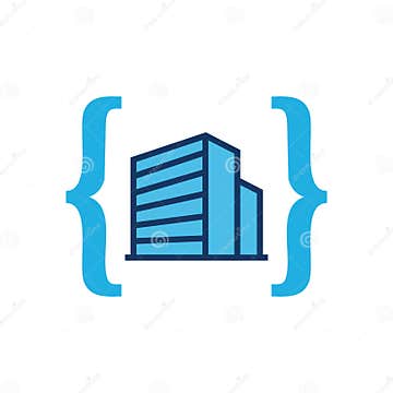 Building Code Logo Icon Design Stock Vector - Illustration of geek ...