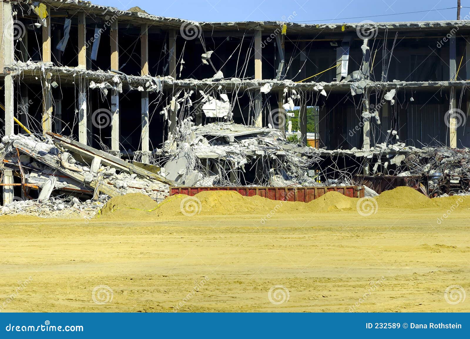 Building Collapse stock image. Image of builder, rubble - 232589