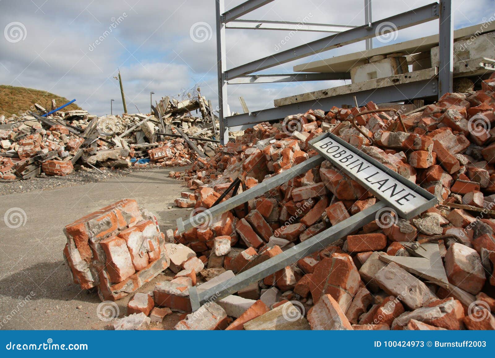 Building Collapse editorial stock photo. Image of relief - 100424973