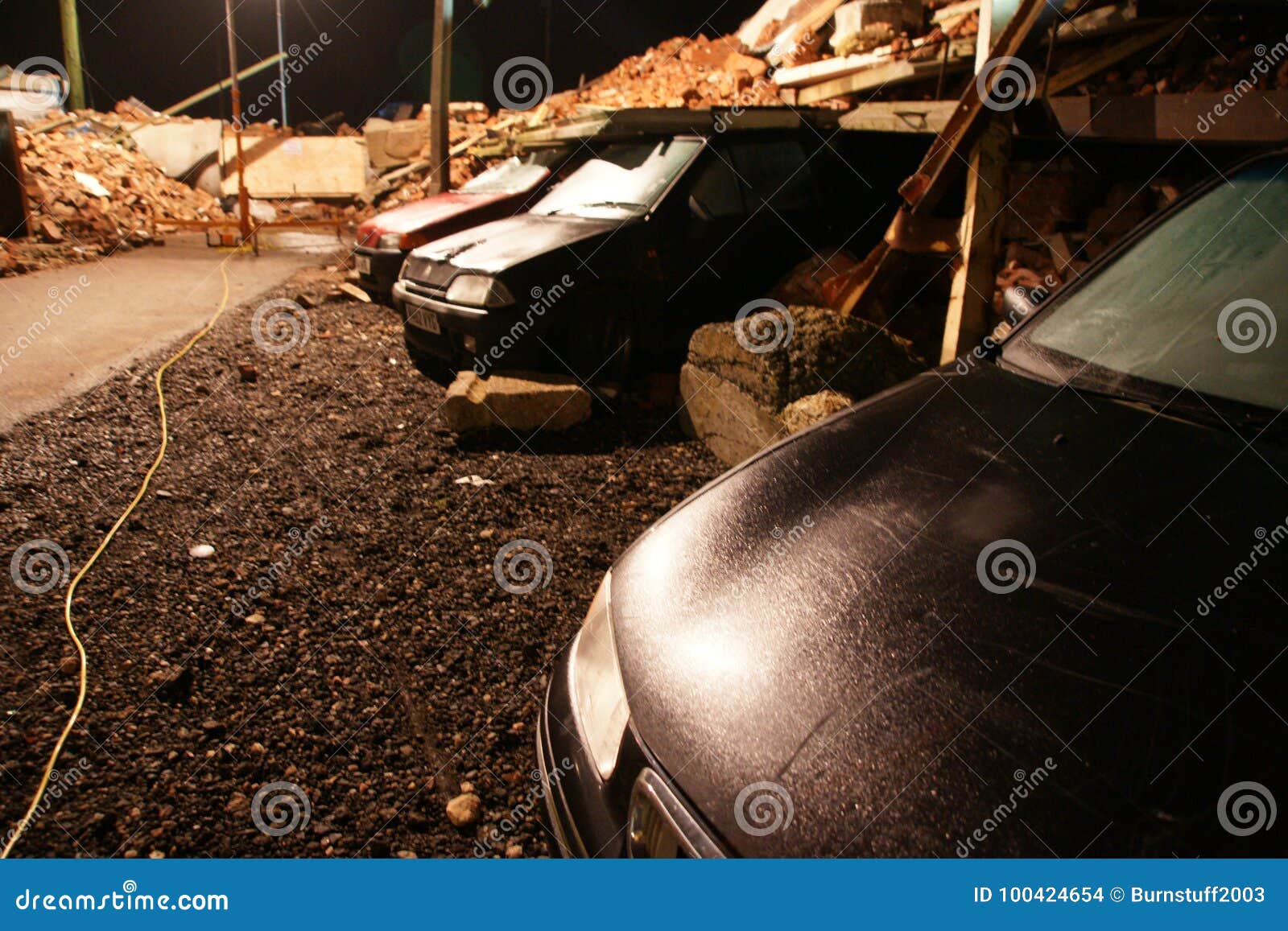 Building Collapse, Disaster Zone Editorial Stock Image - Image of ...