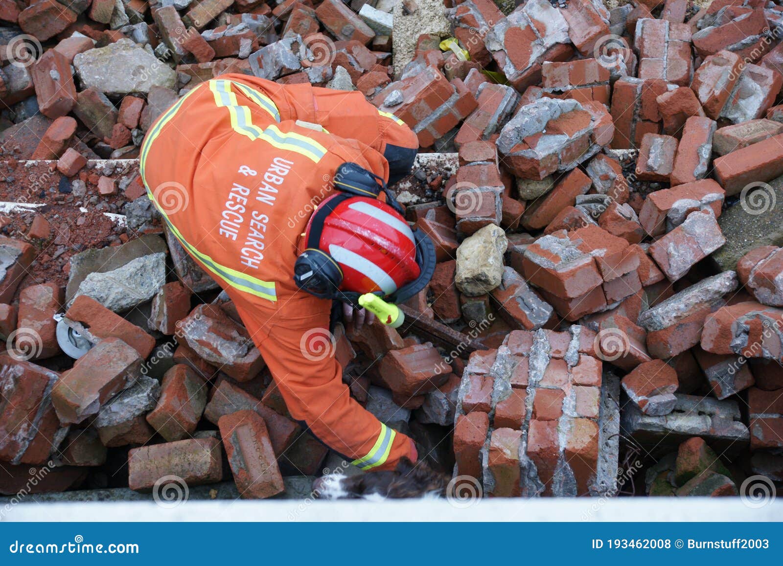 Building Collapse, Structural Damage from Gas Explosion Stock Photo ...