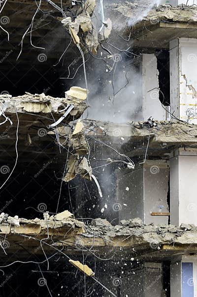 Building Collapsing or Falling Down Stock Photo - Image of destruction ...