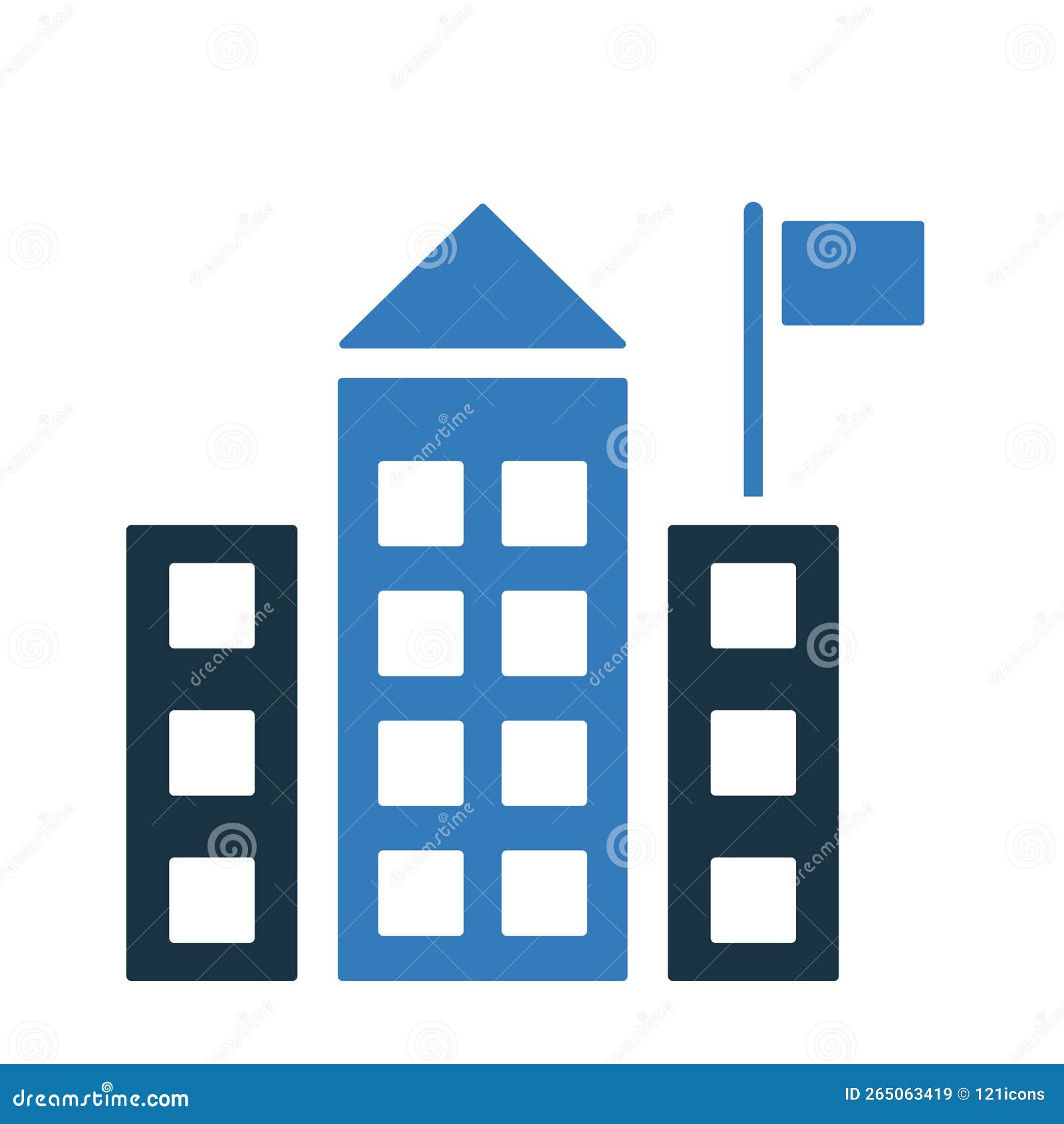 Building, College, Education Icon. Simple Editable Vector Graphics ...